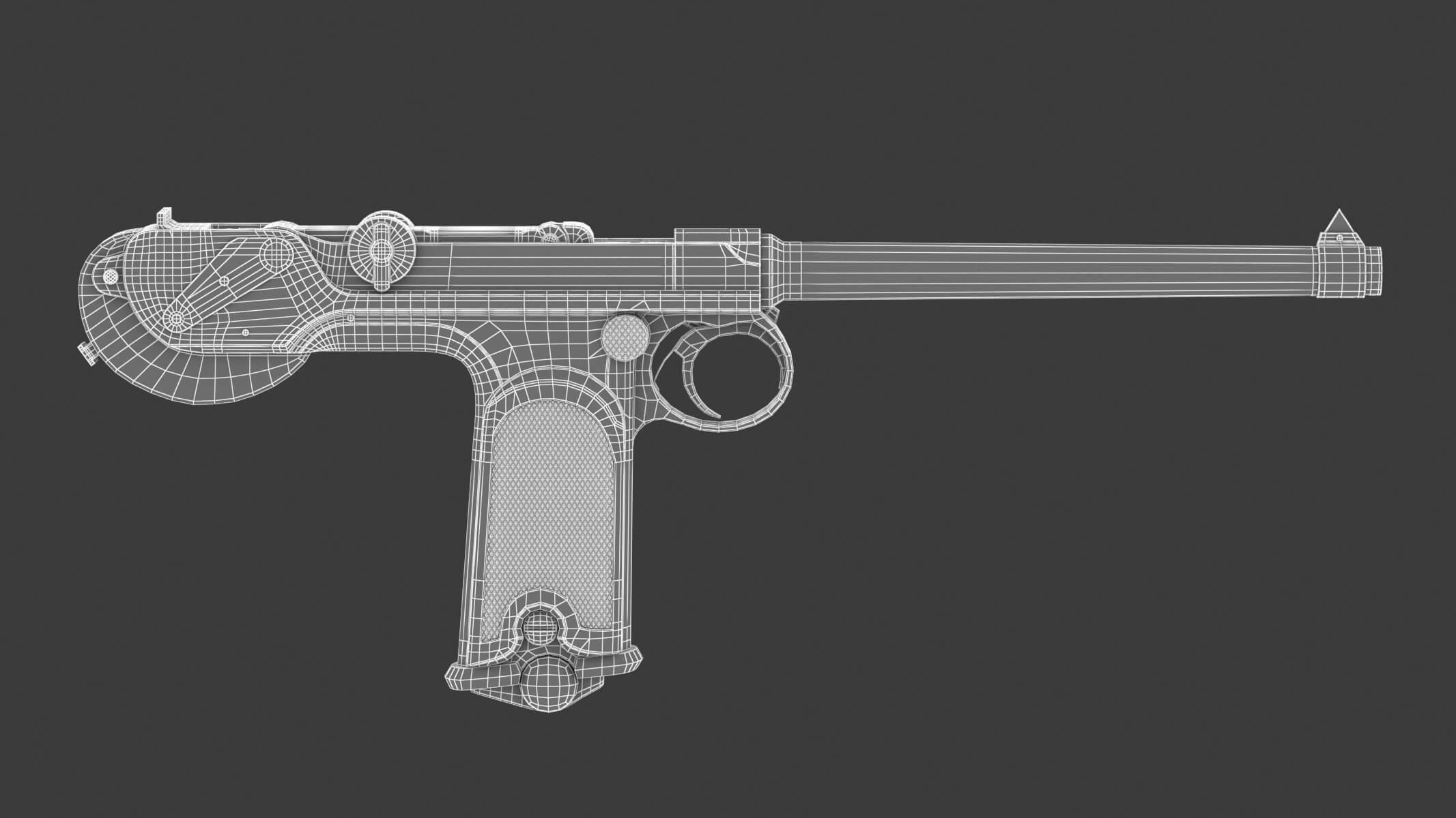 Borchardt C-93 3D Model by frezzy
