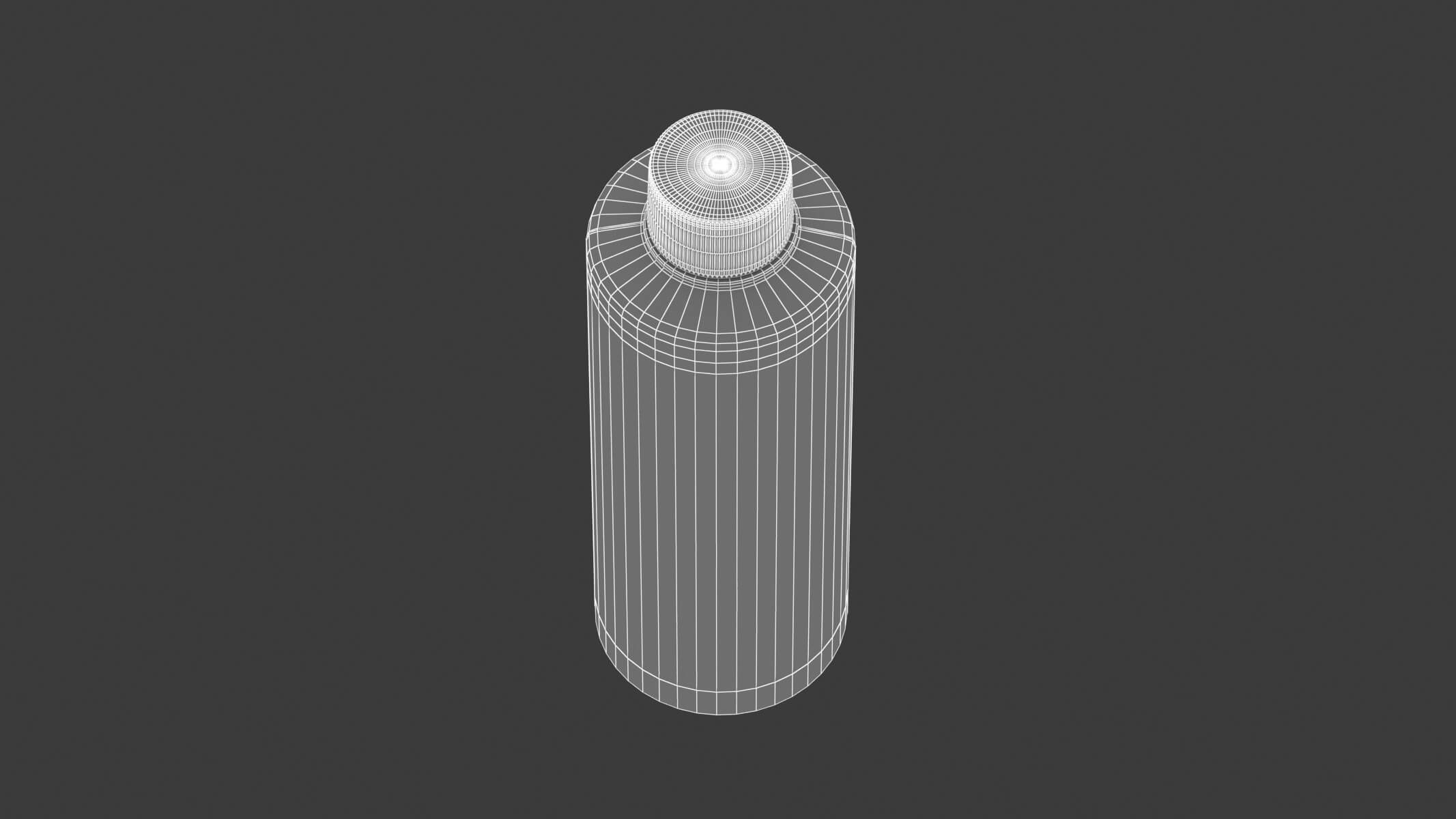 Bottle Cylinder Generic 4 OZ - 3D Model by frezzy