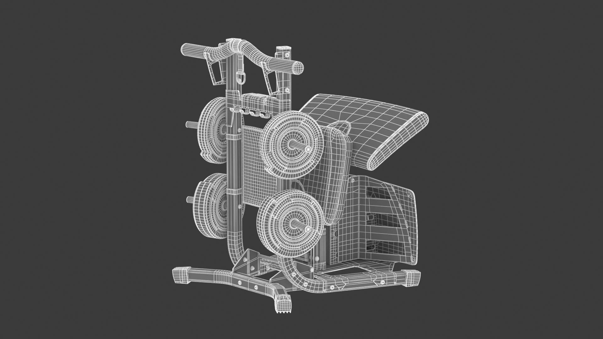 Bowflex Revolution Accessory Rack - 3D Model by frezzy