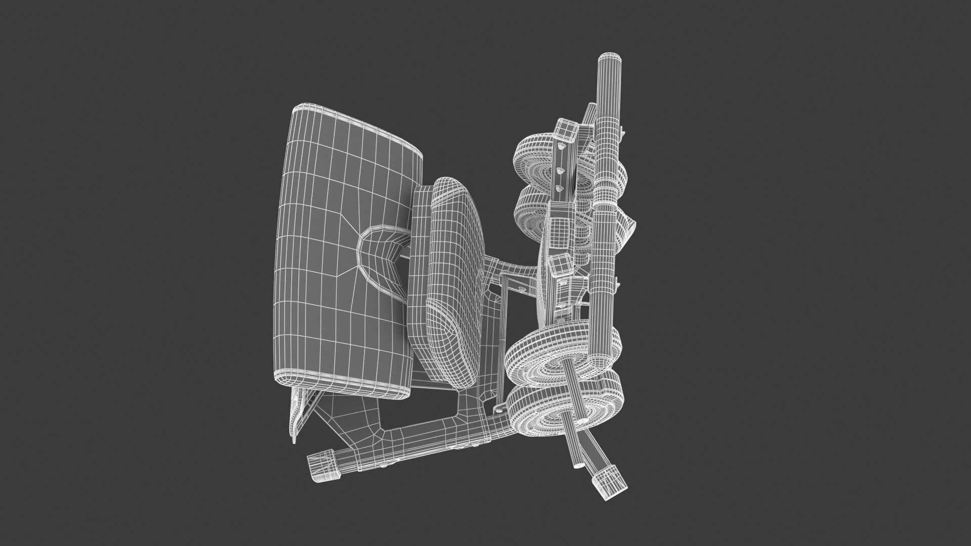 Bowflex Revolution Accessory Rack - 3D Model by frezzy