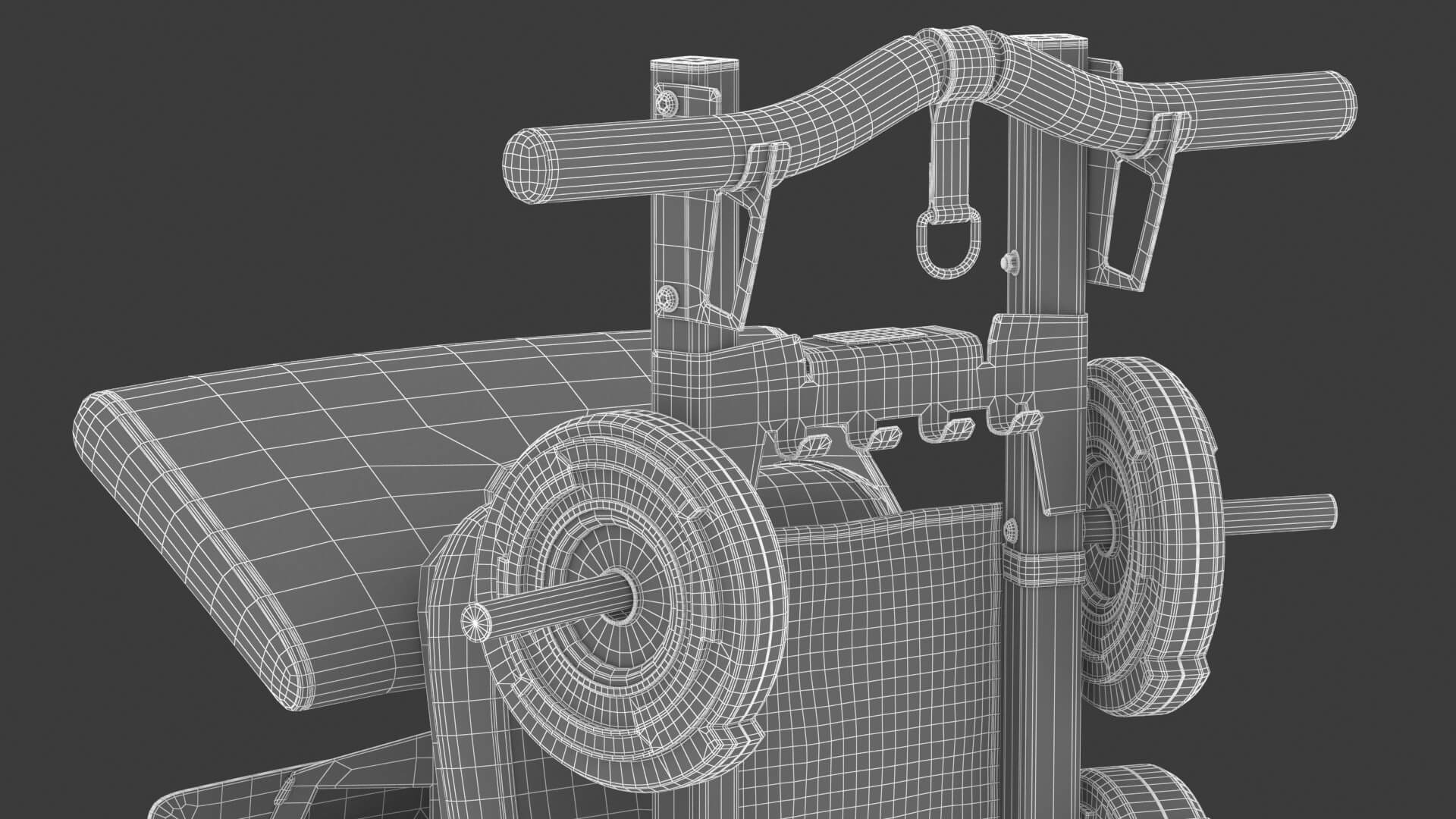 Bowflex Revolution Accessory Rack - 3D Model by frezzy