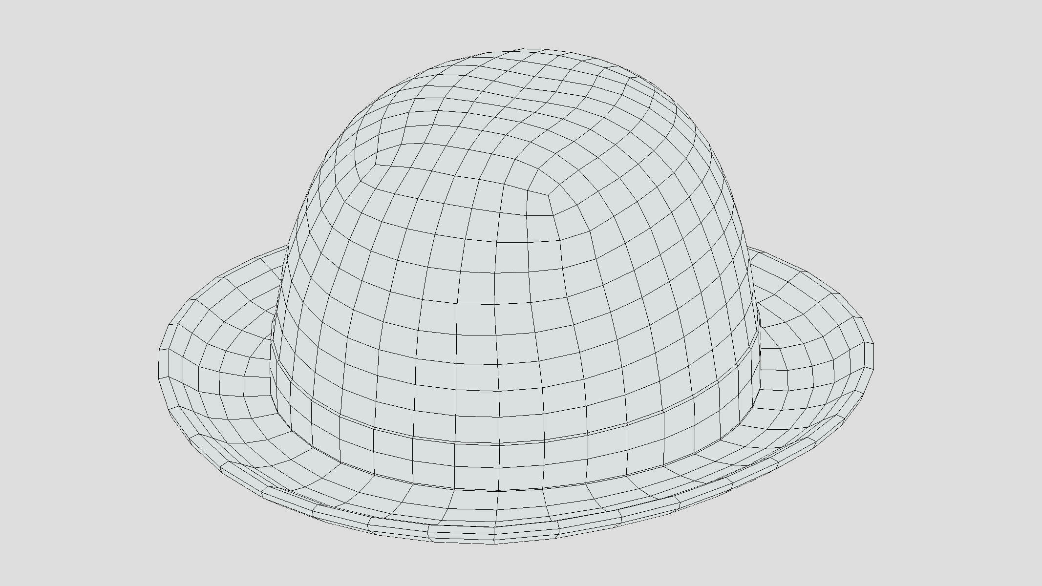 Bowler Hat Low Poly - 3D Model by frezzy