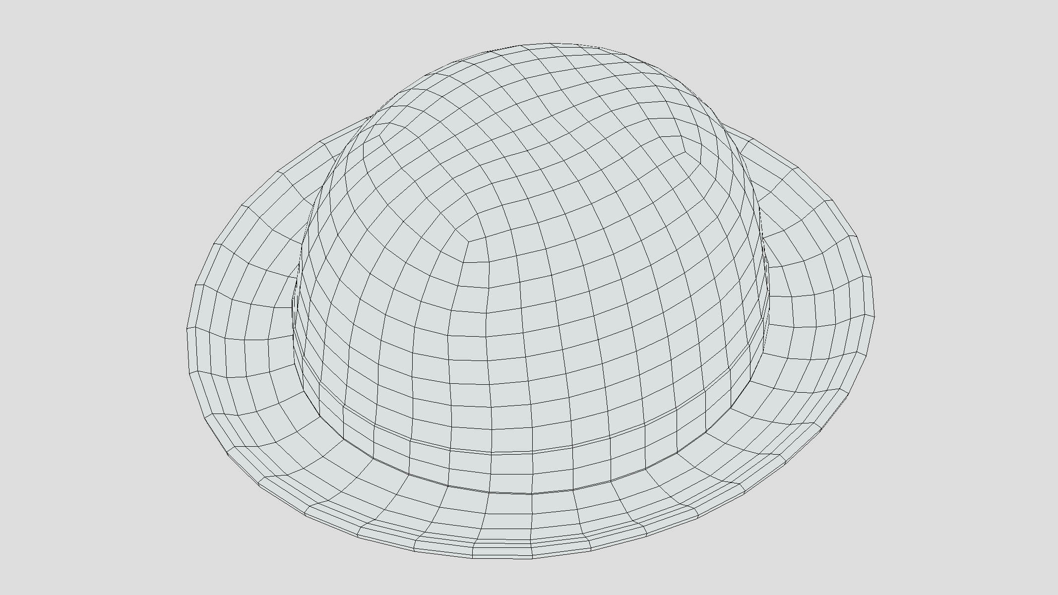 Bowler Hat Low Poly - 3D Model by frezzy