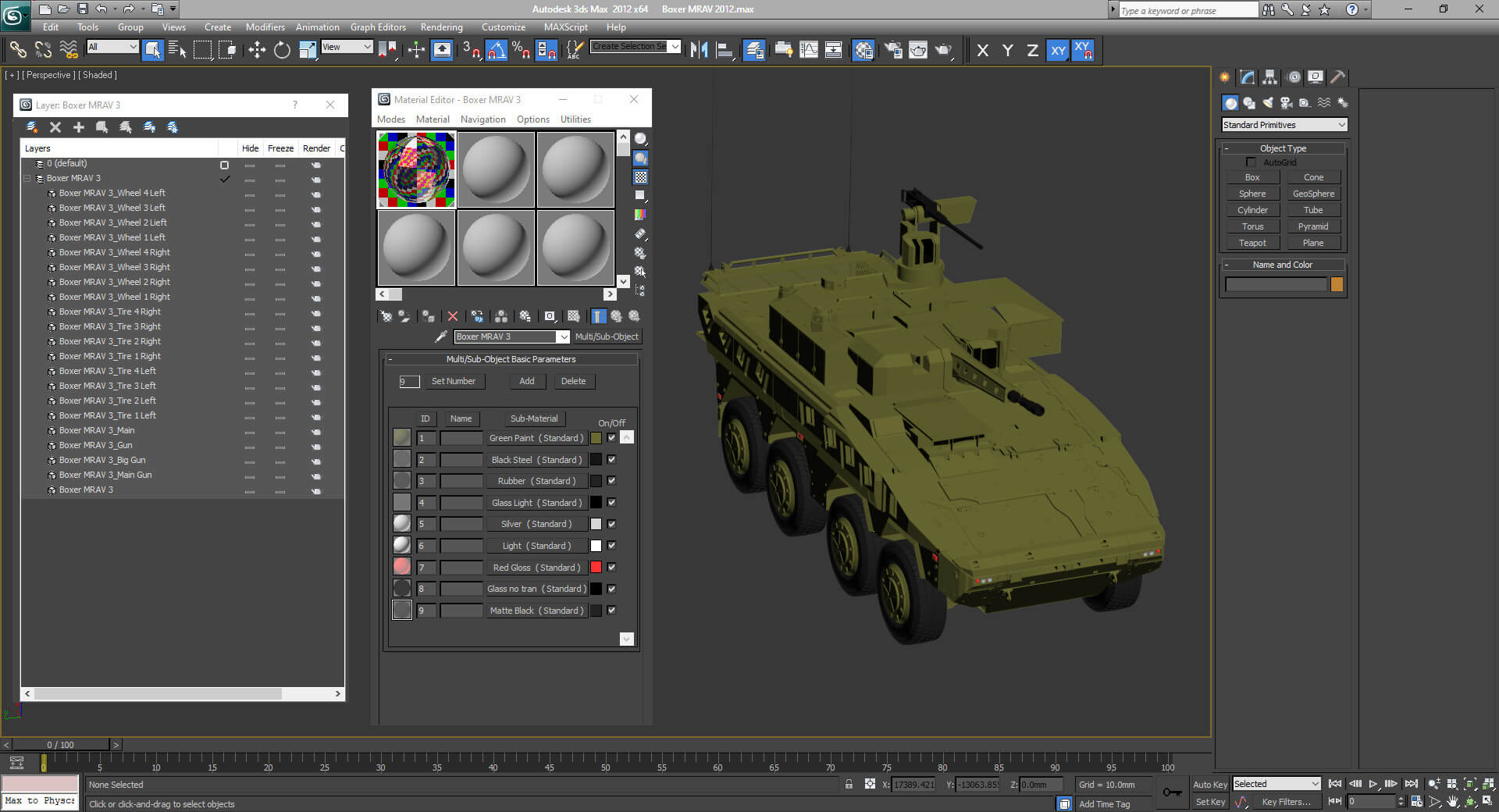 Boxer MRAV - 3D Model by frezzy