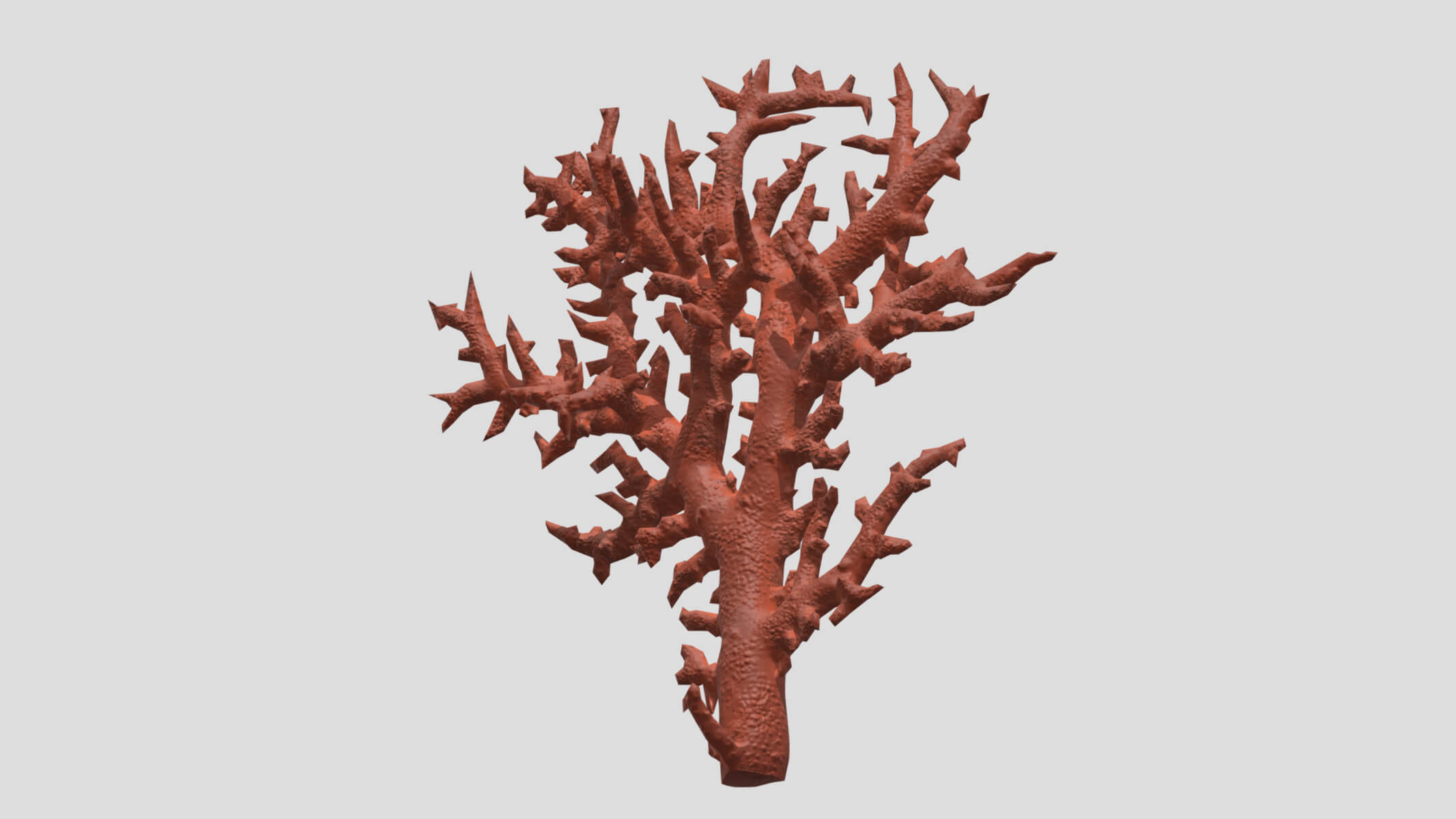 Branch Coral Low Poly - 3D Model by frezzy