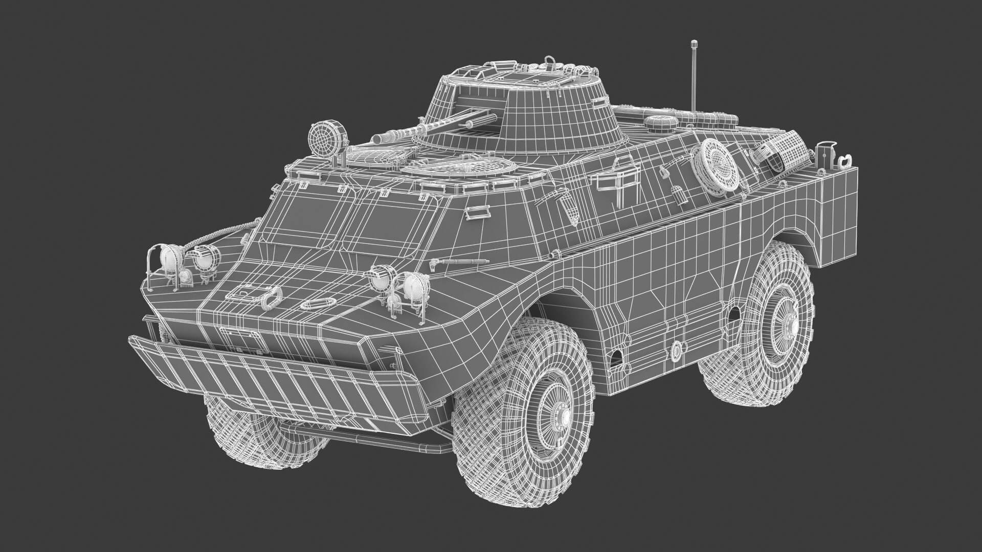 BRDM-2 3D Model by frezzy