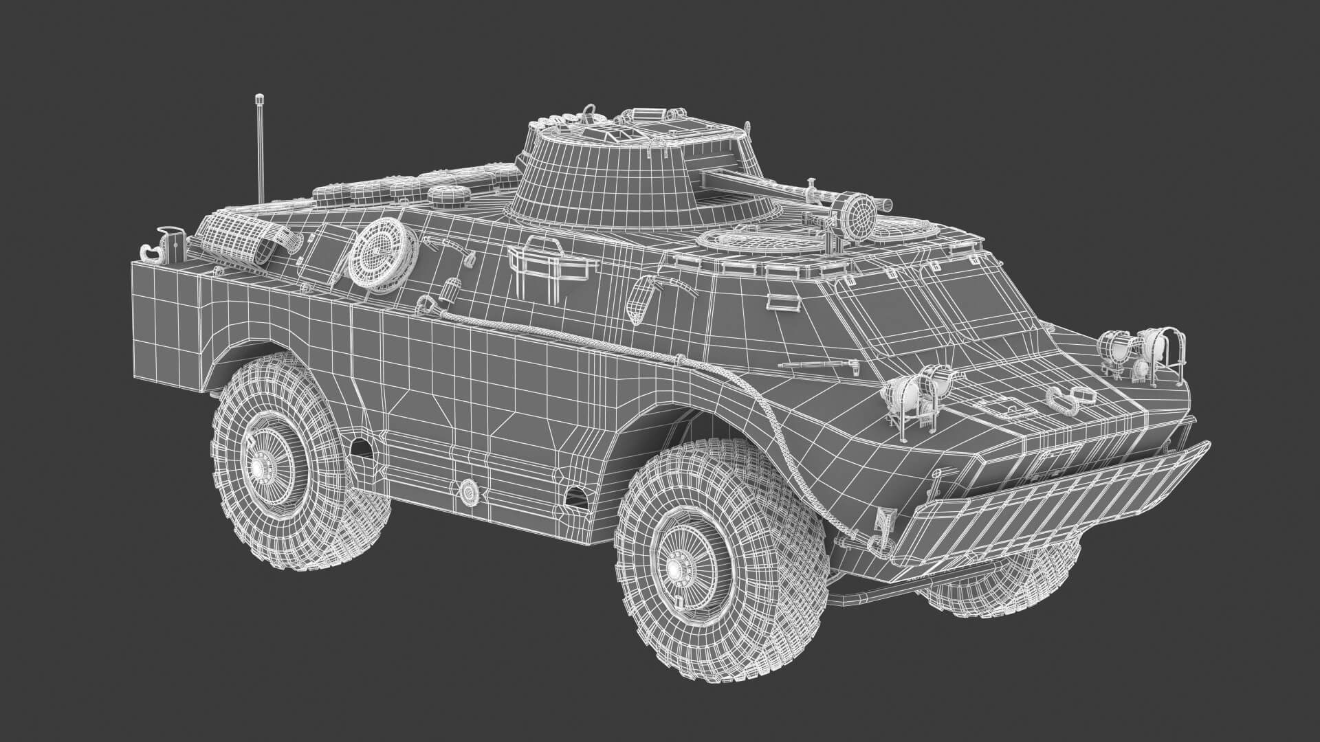 BRDM-2 3D Model by frezzy