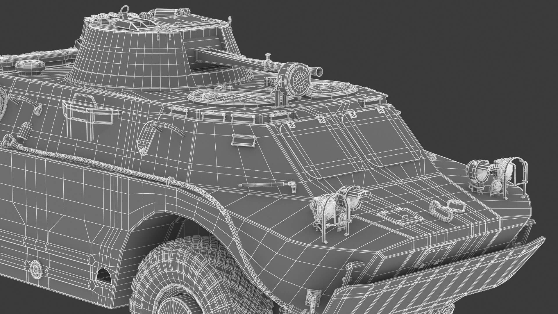 BRDM-2 3D Model by frezzy
