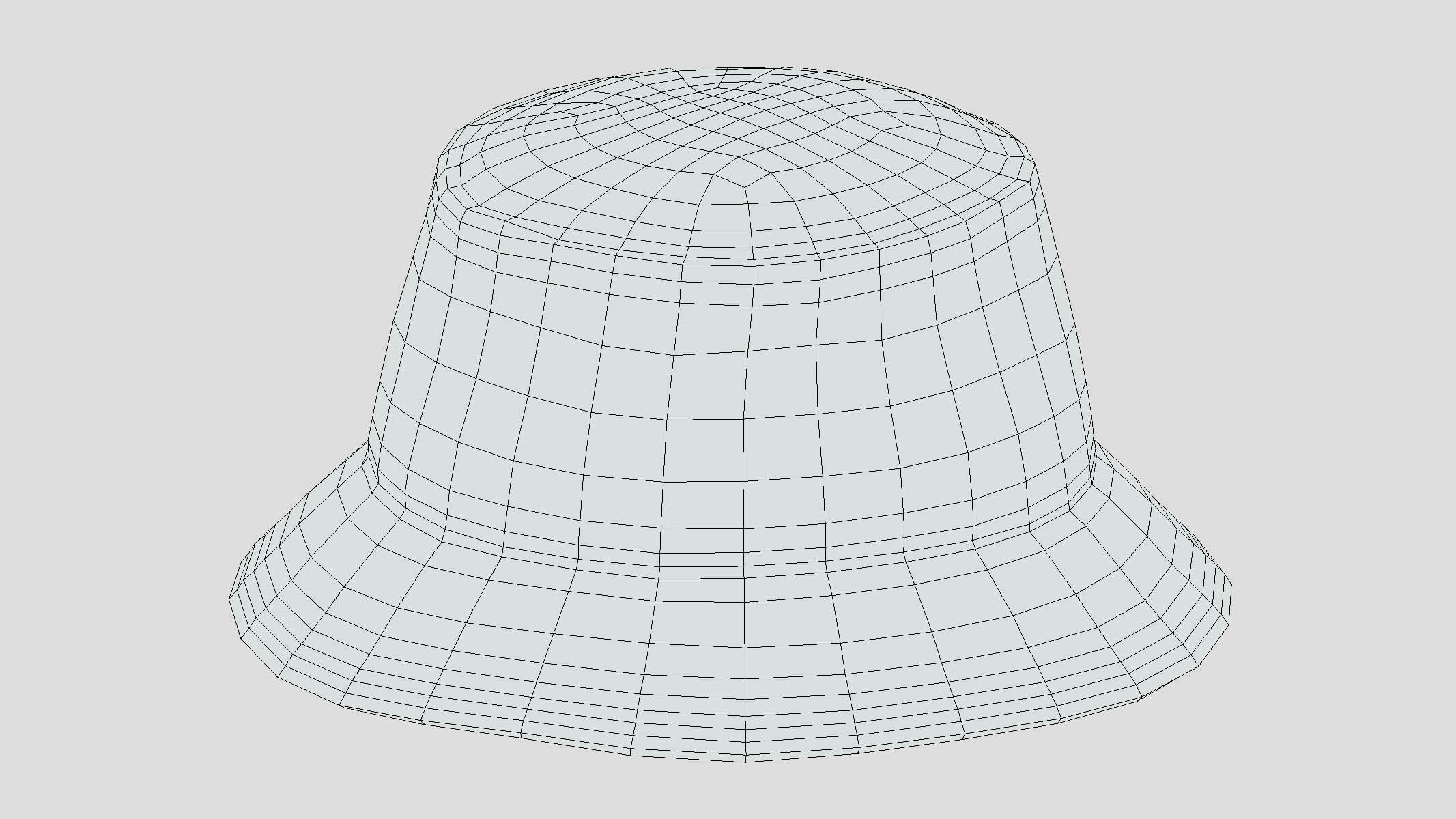 Bucket Hat Low Poly - 3D Model by frezzy