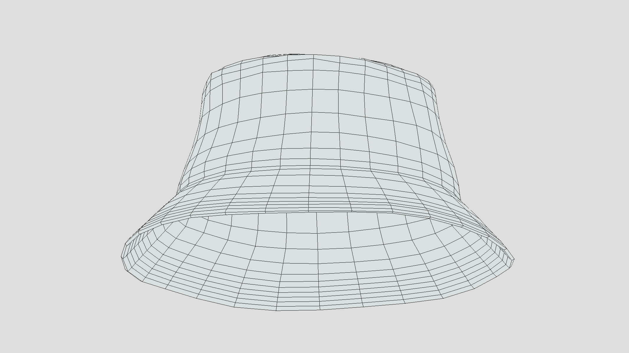 Bucket Hat Low Poly - 3D Model by frezzy