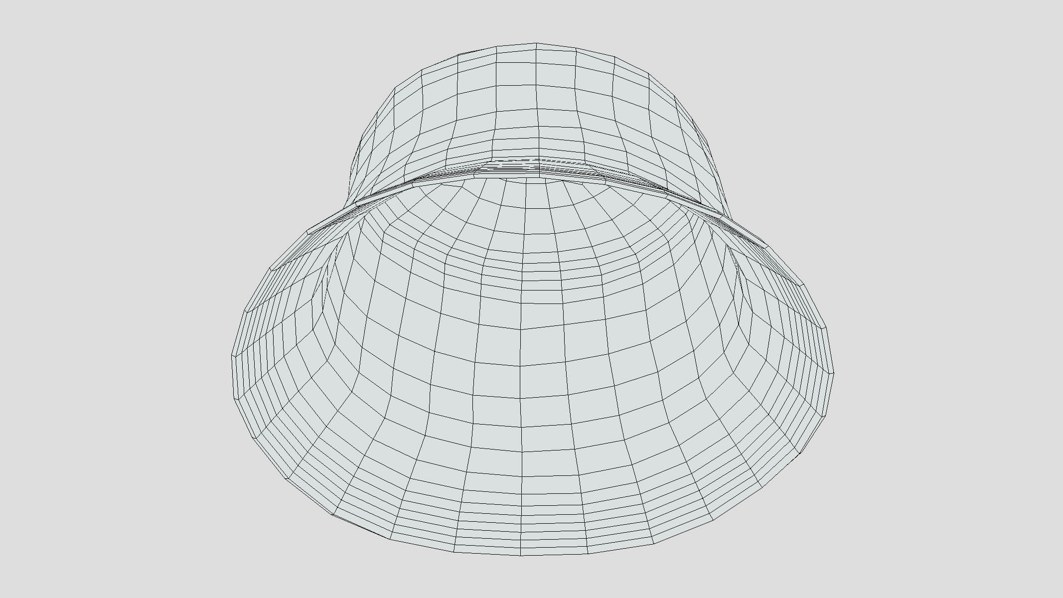 Bucket Hat Low Poly - 3D Model by frezzy