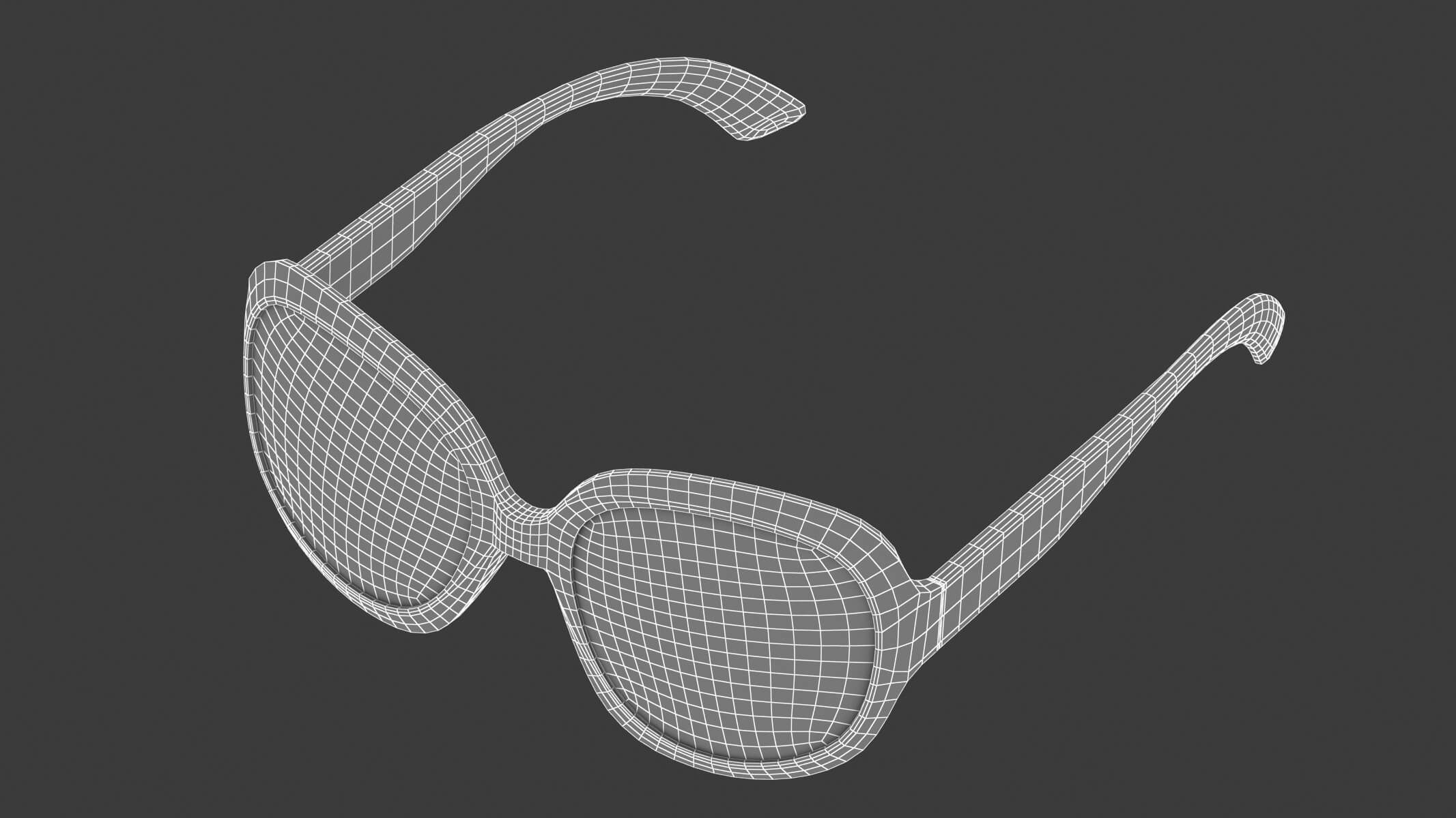 Bug-Eye Glasses 3D Model by frezzy