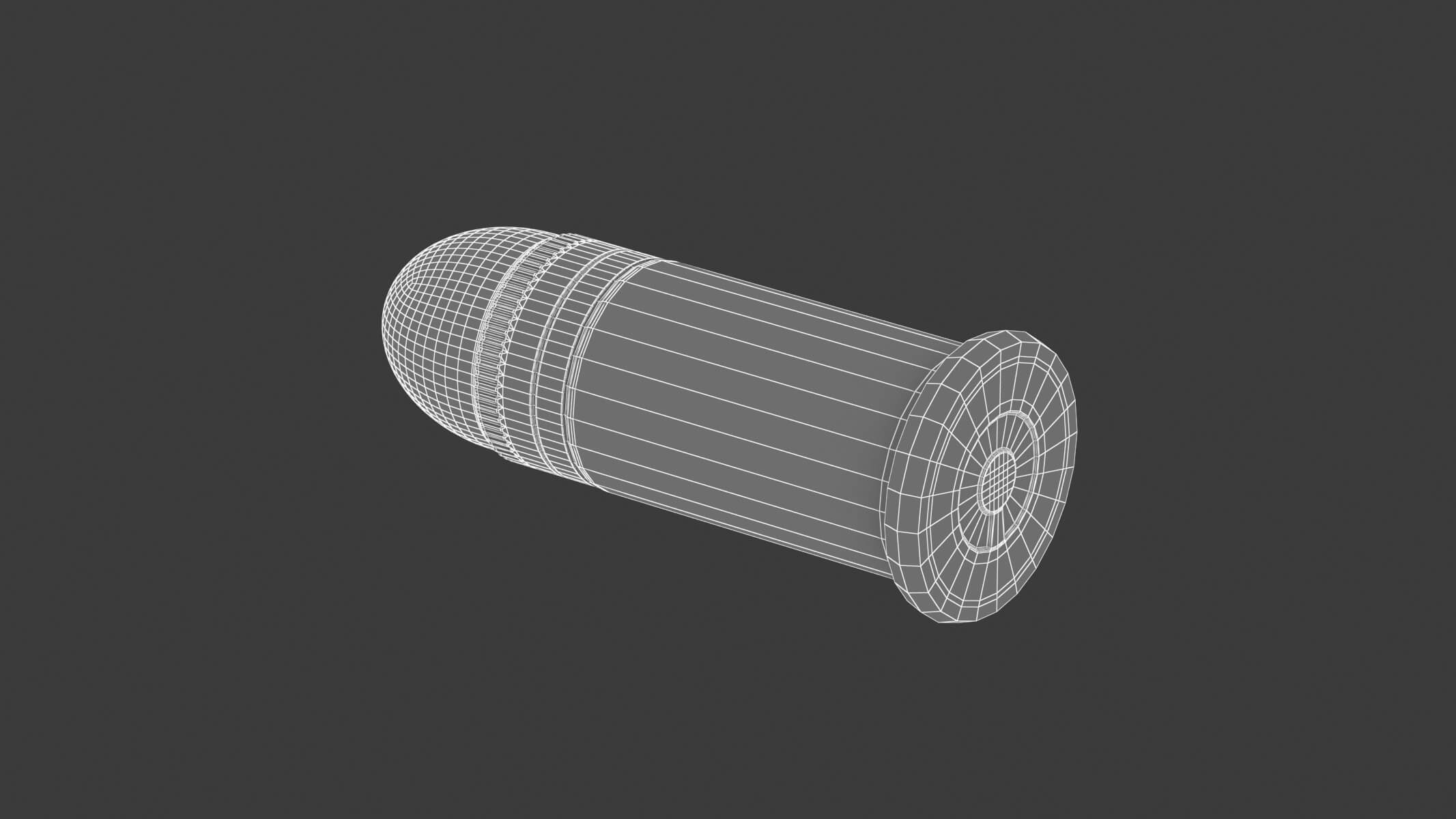 Bullet .22 Short - 3D Model by frezzy