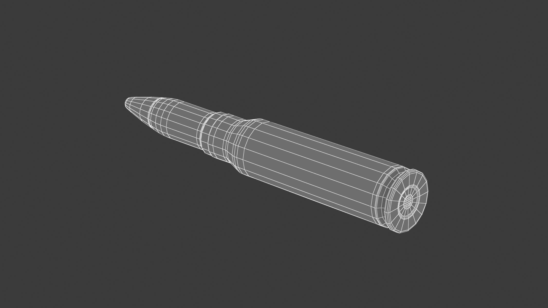 Bullet 30mm Caliber - 3D Model by frezzy