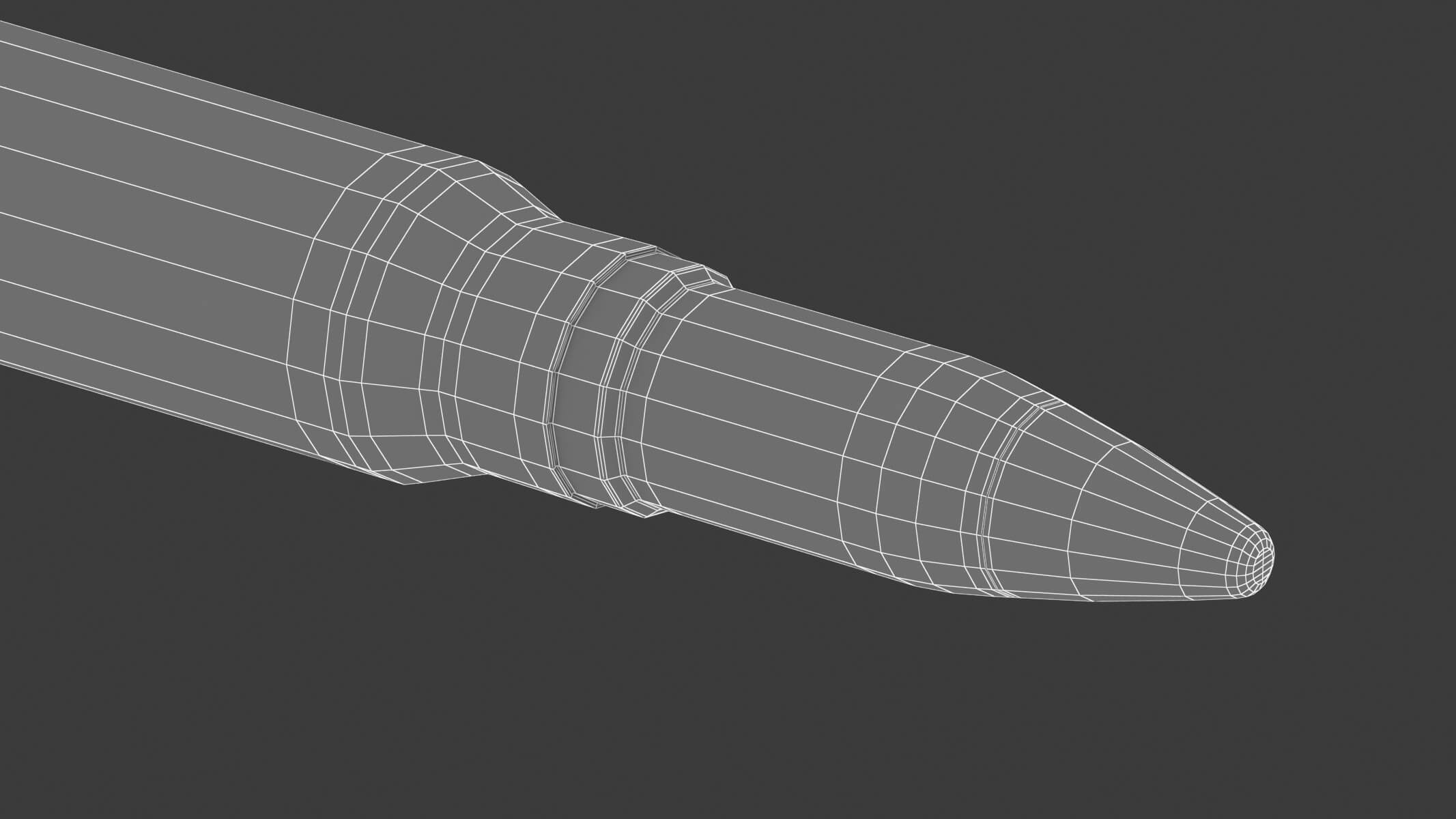 Bullet 30mm Caliber - 3D Model by frezzy