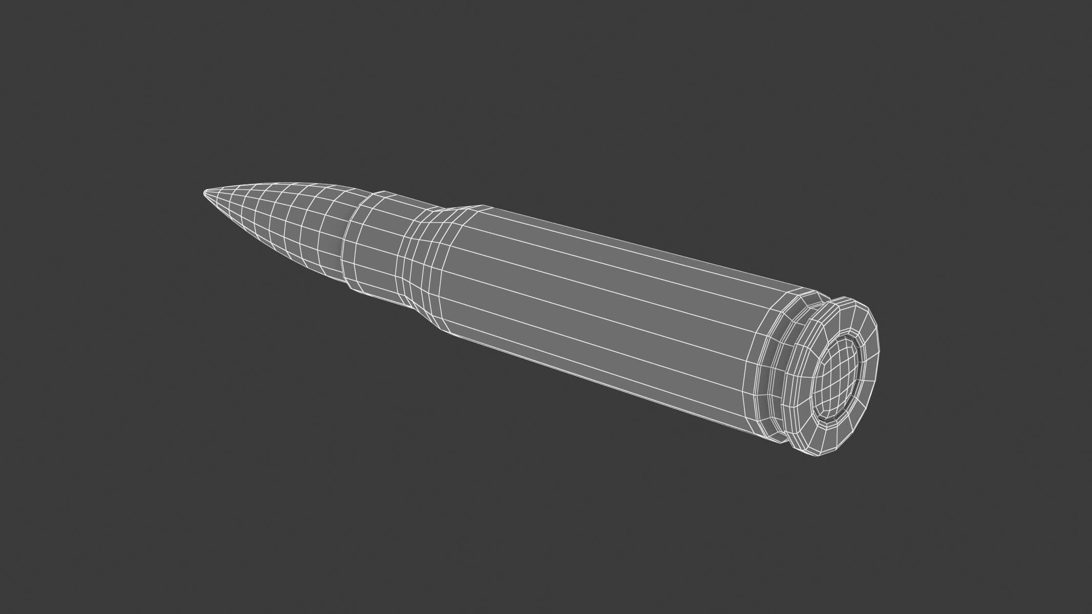 Bullet 7.62x39mm - 3D Model by frezzy