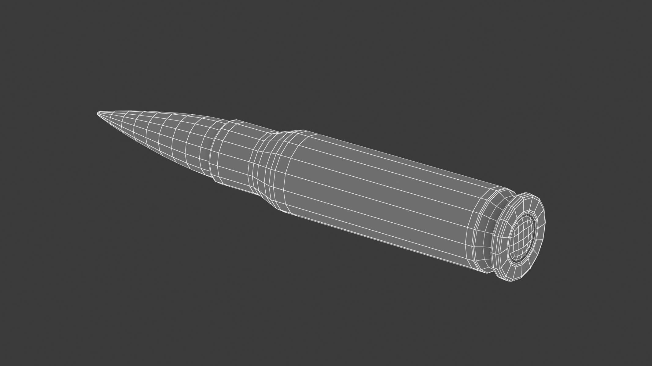 Bullet 7.62x51mm NATO - 3D Model by frezzy