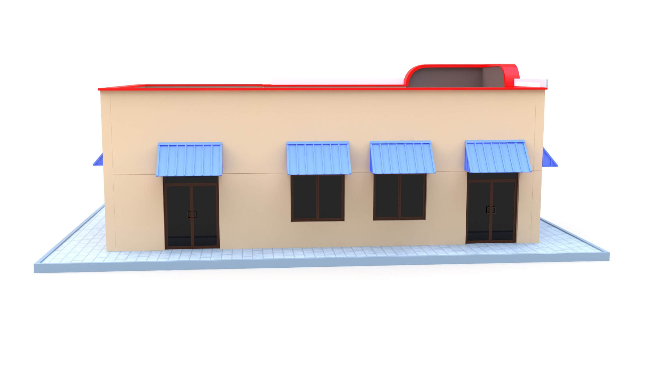 Burger King Restaurant - 3D Model by frezzy