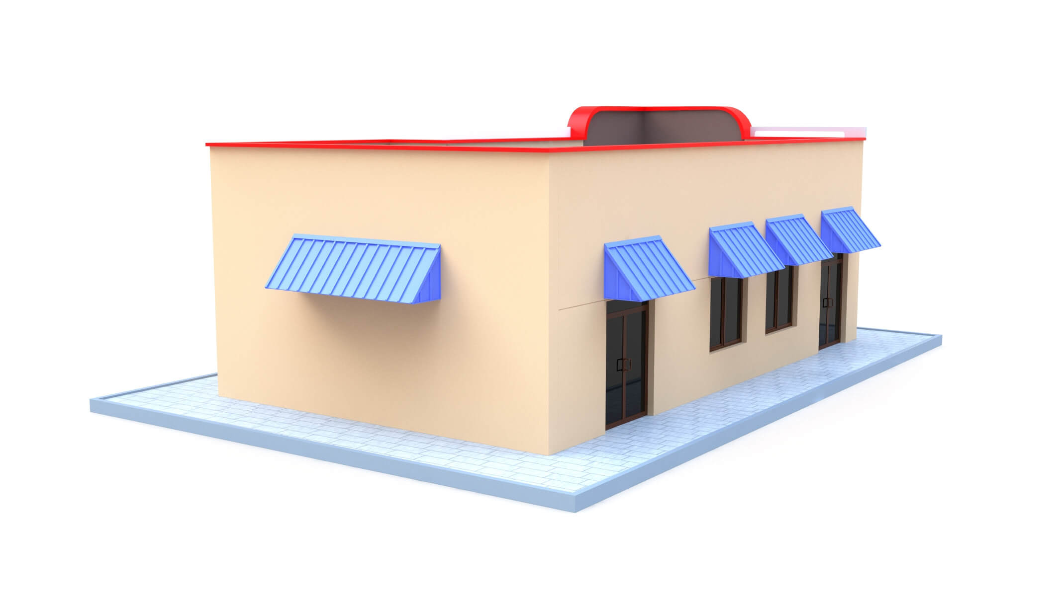 Burger King Restaurant - 3D Model by frezzy