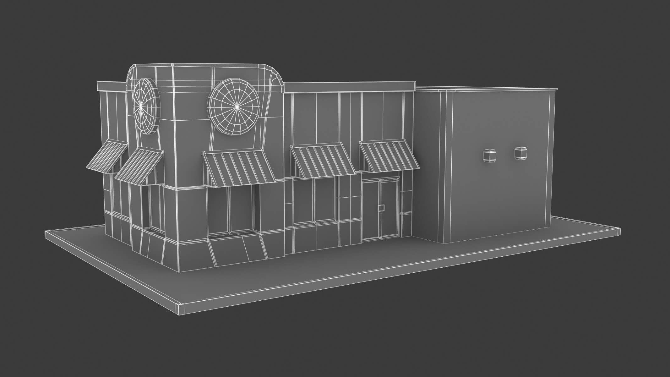 Burger King Restaurant - 3D Model by frezzy