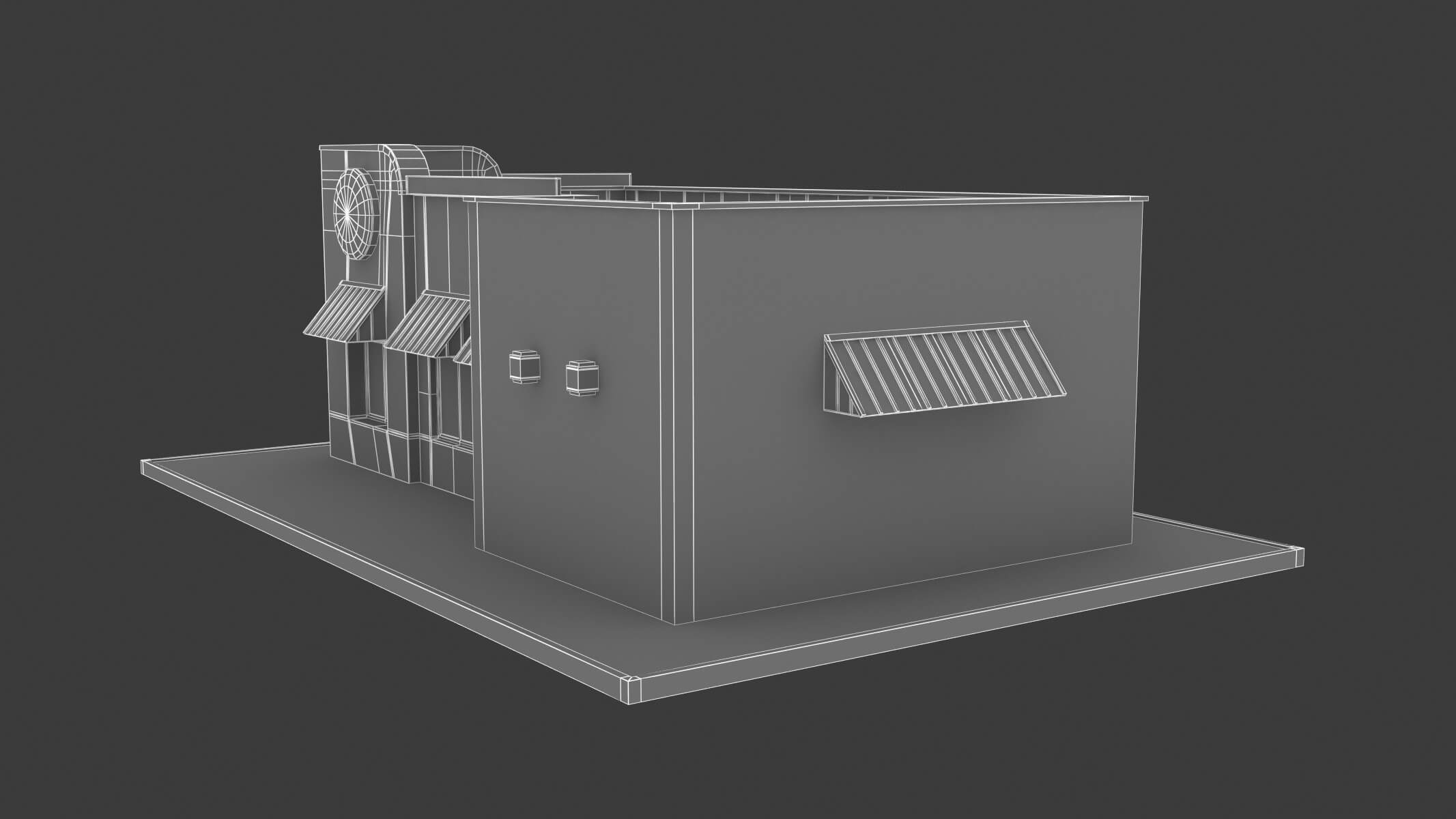 Burger King Restaurant - 3D Model by frezzy