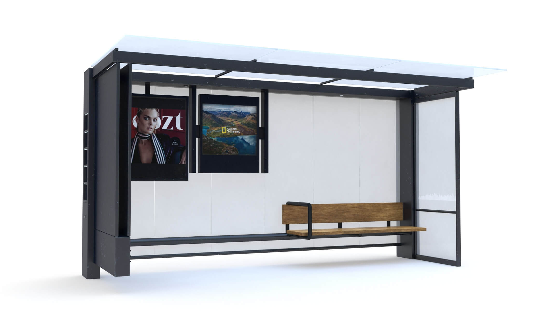 Bus Stop 02 - 3D Model by frezzy