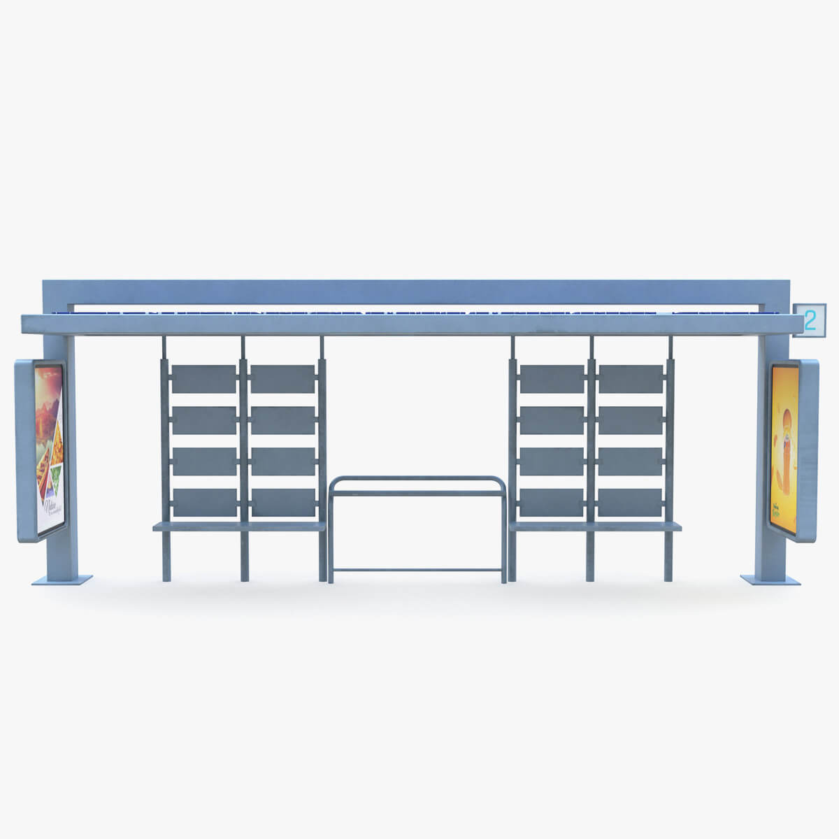 Bus Stop 03 - 3D Model by frezzy