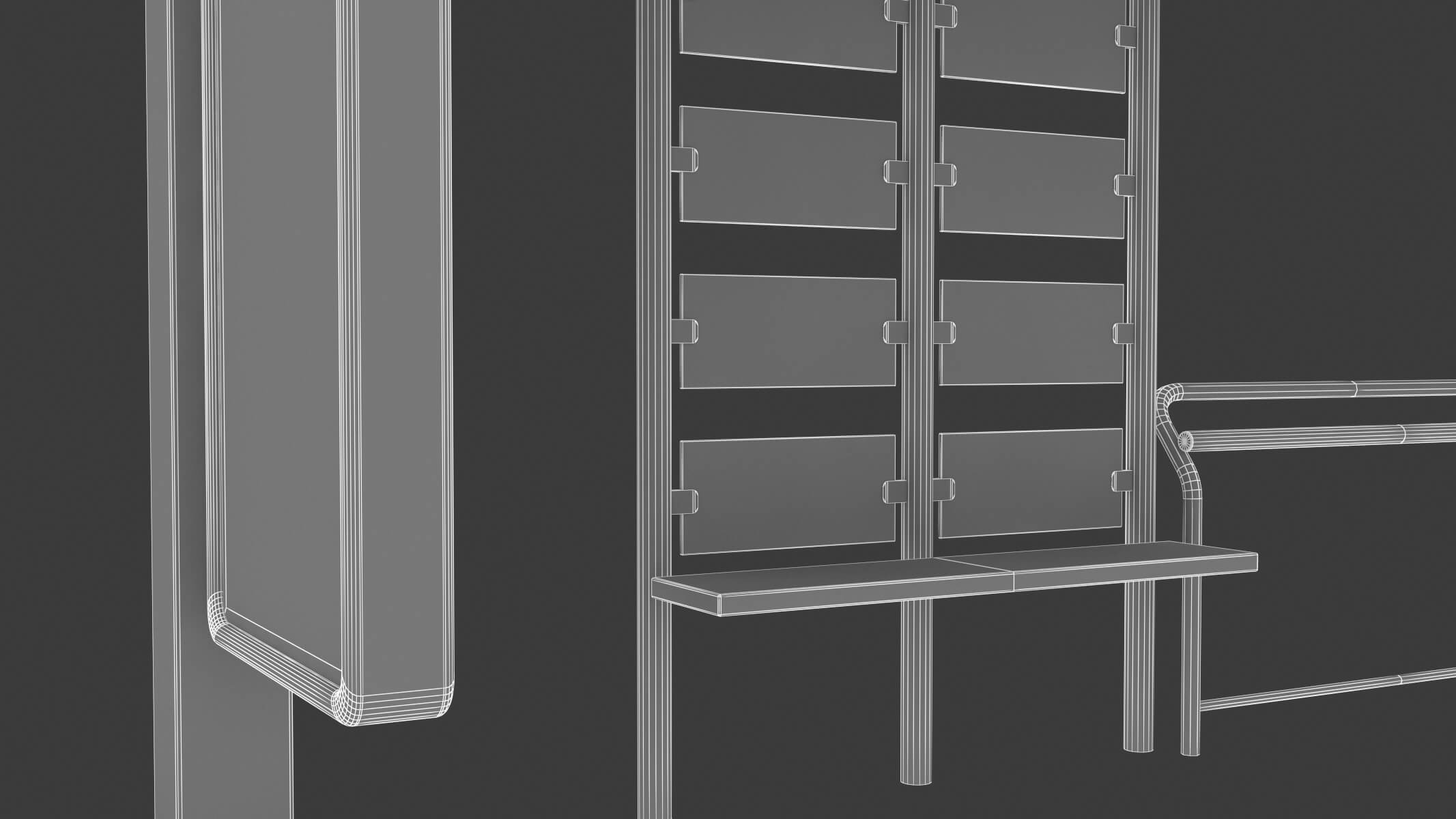 Bus Stop 03 - 3D Model by frezzy
