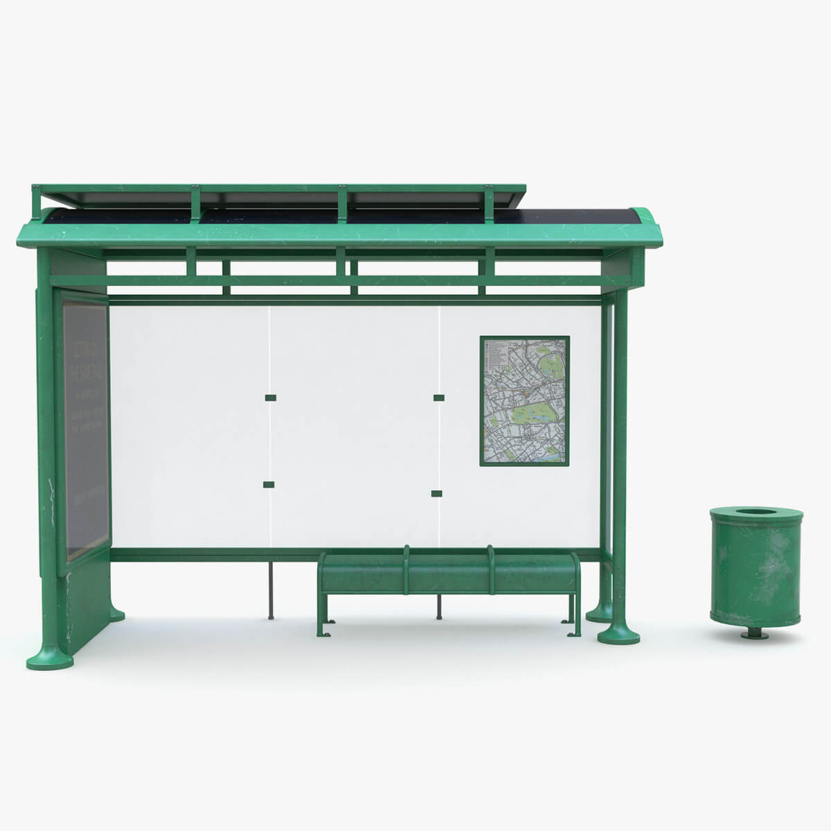 Bus Stop 04 - 3D Model by frezzy