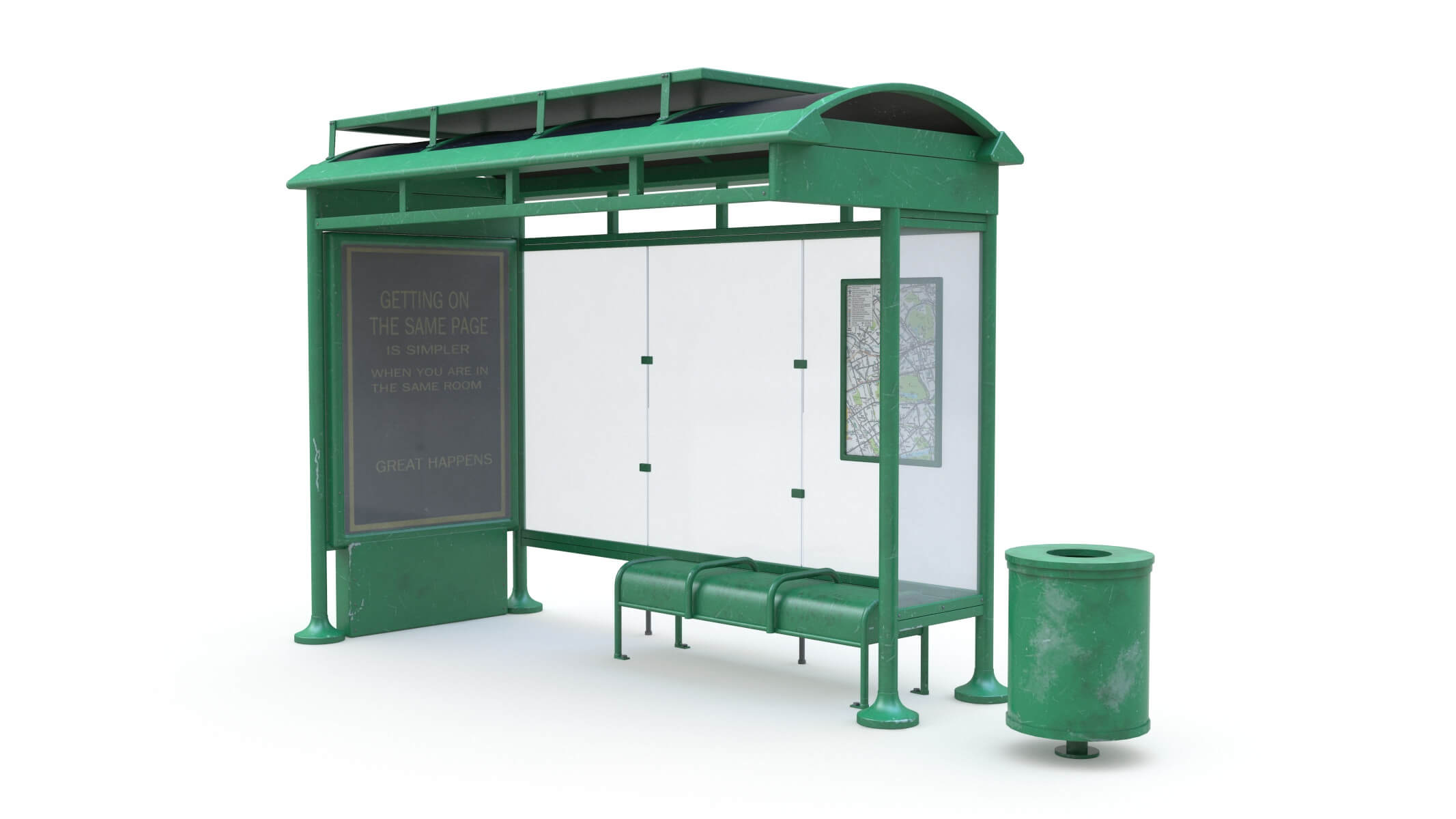 Bus Stop 04 - 3D Model by frezzy