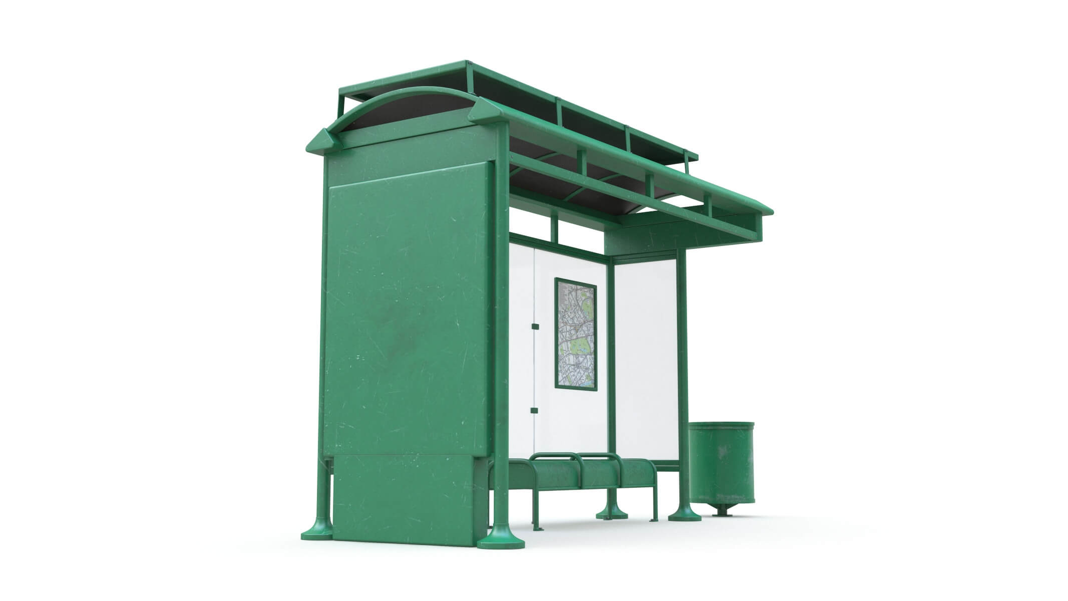 Bus Stop 04 - 3D Model by frezzy