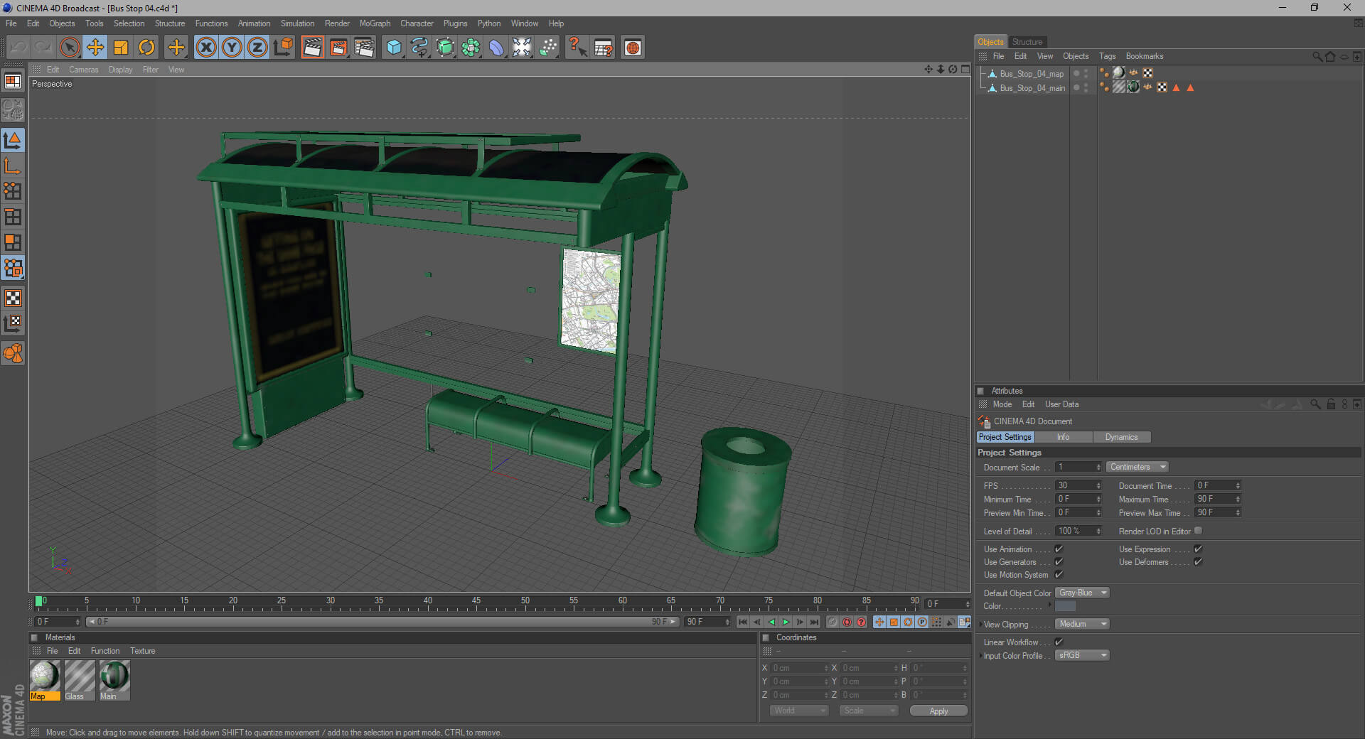 Bus Stop 04 - 3D Model by frezzy
