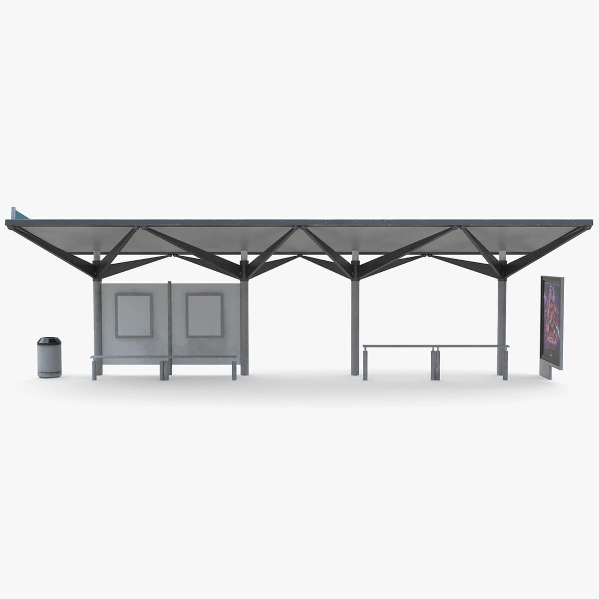 Bus Stop 05 - 3D Model by frezzy