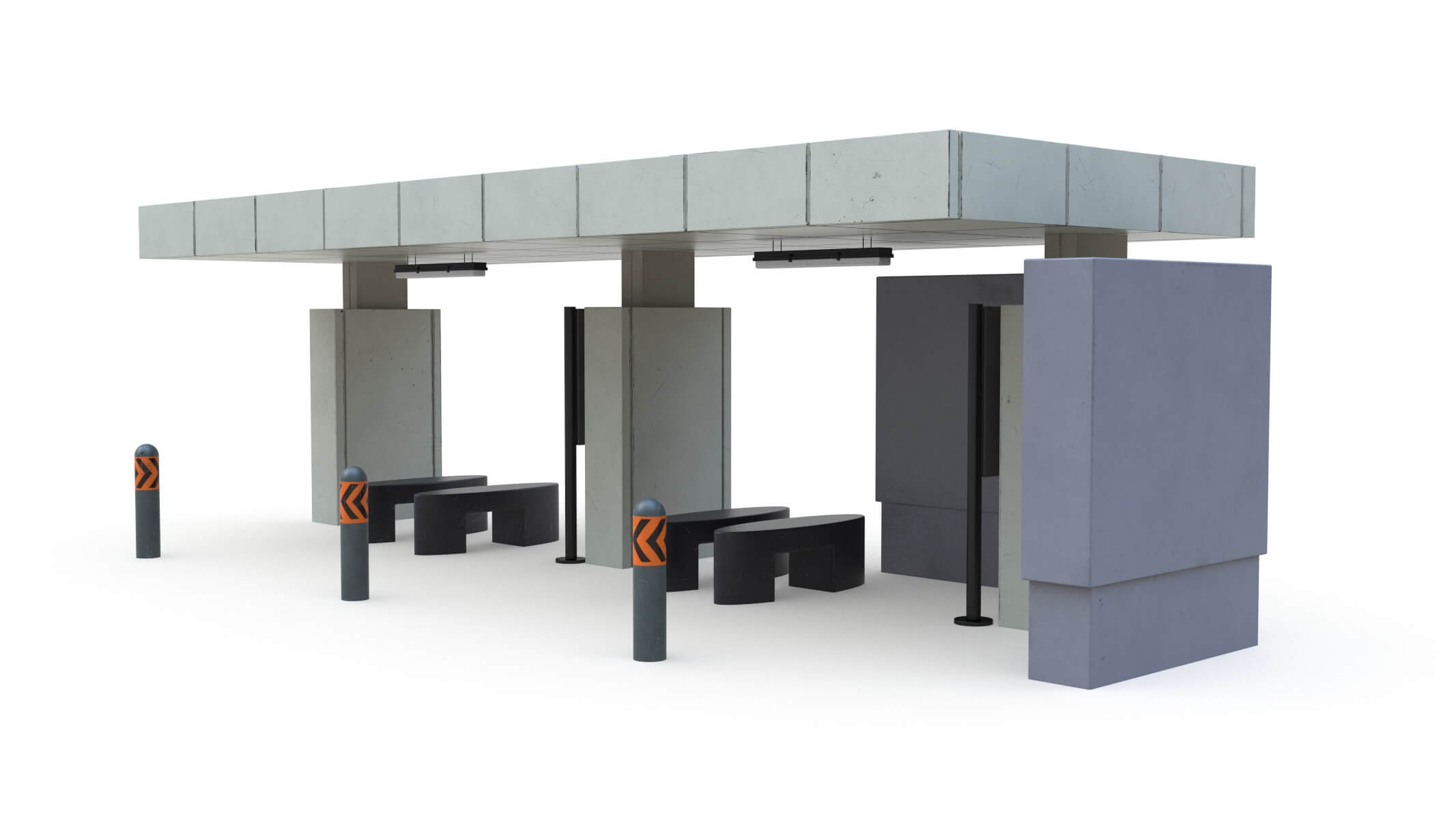 Bus Stop 09 - 3D Model by frezzy