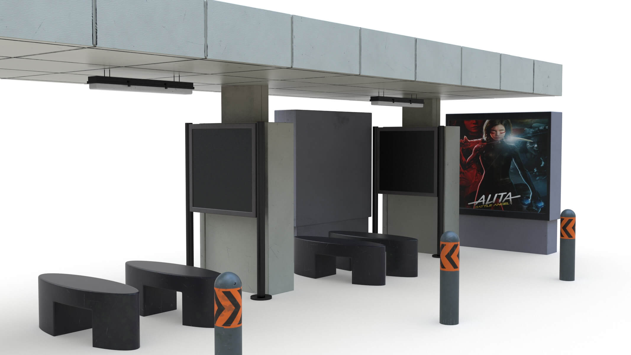 Bus Stop 09 - 3D Model by frezzy