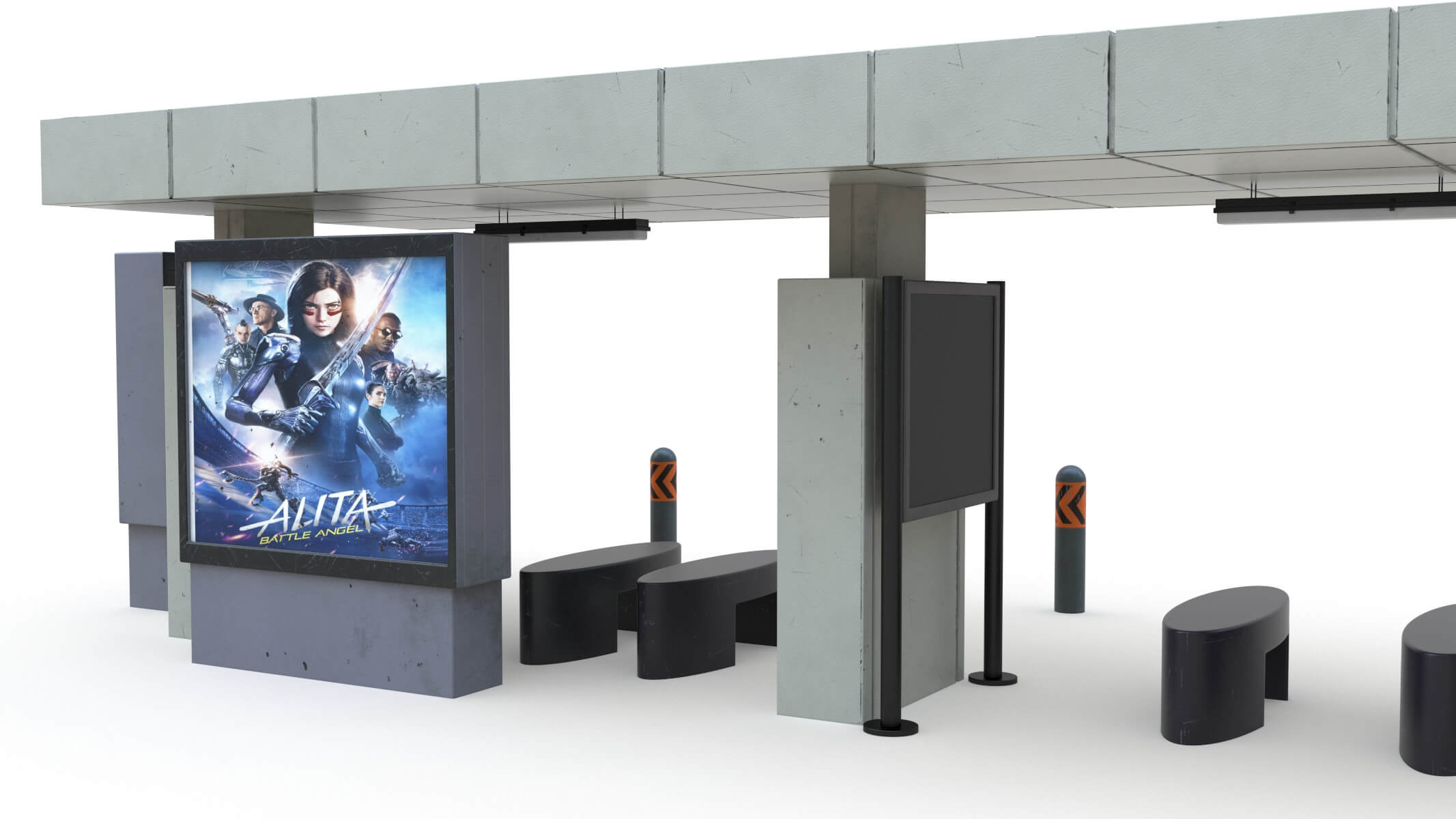 Bus Stop 09 - 3D Model by frezzy