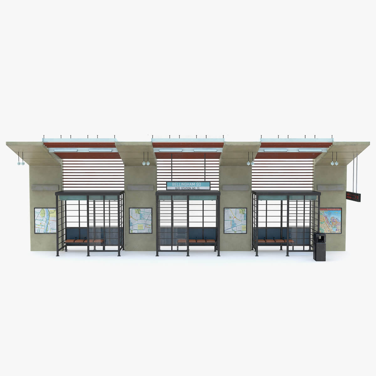 Bus Stop 10 - 3D Model by frezzy