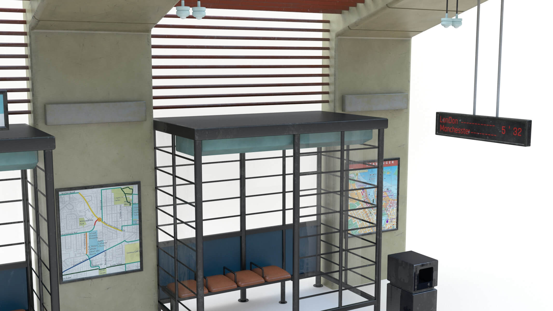 Bus Stop 10 - 3D Model by frezzy