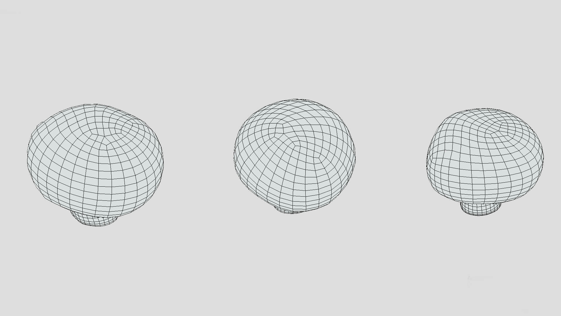 Button Mushroom Low Poly - 3D Model by frezzy