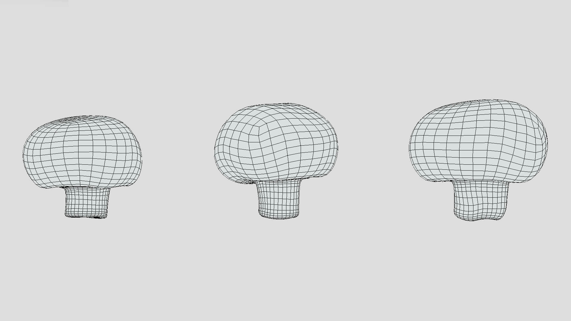 Button Mushroom Low Poly - 3D Model by frezzy
