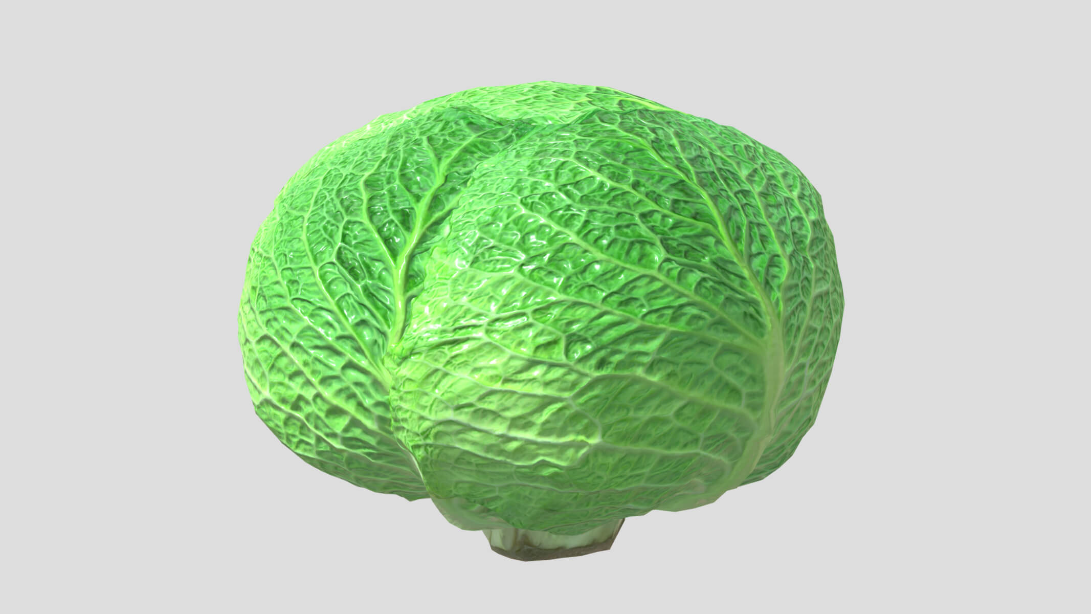 Cabbage Low Poly - 3D Model by frezzy