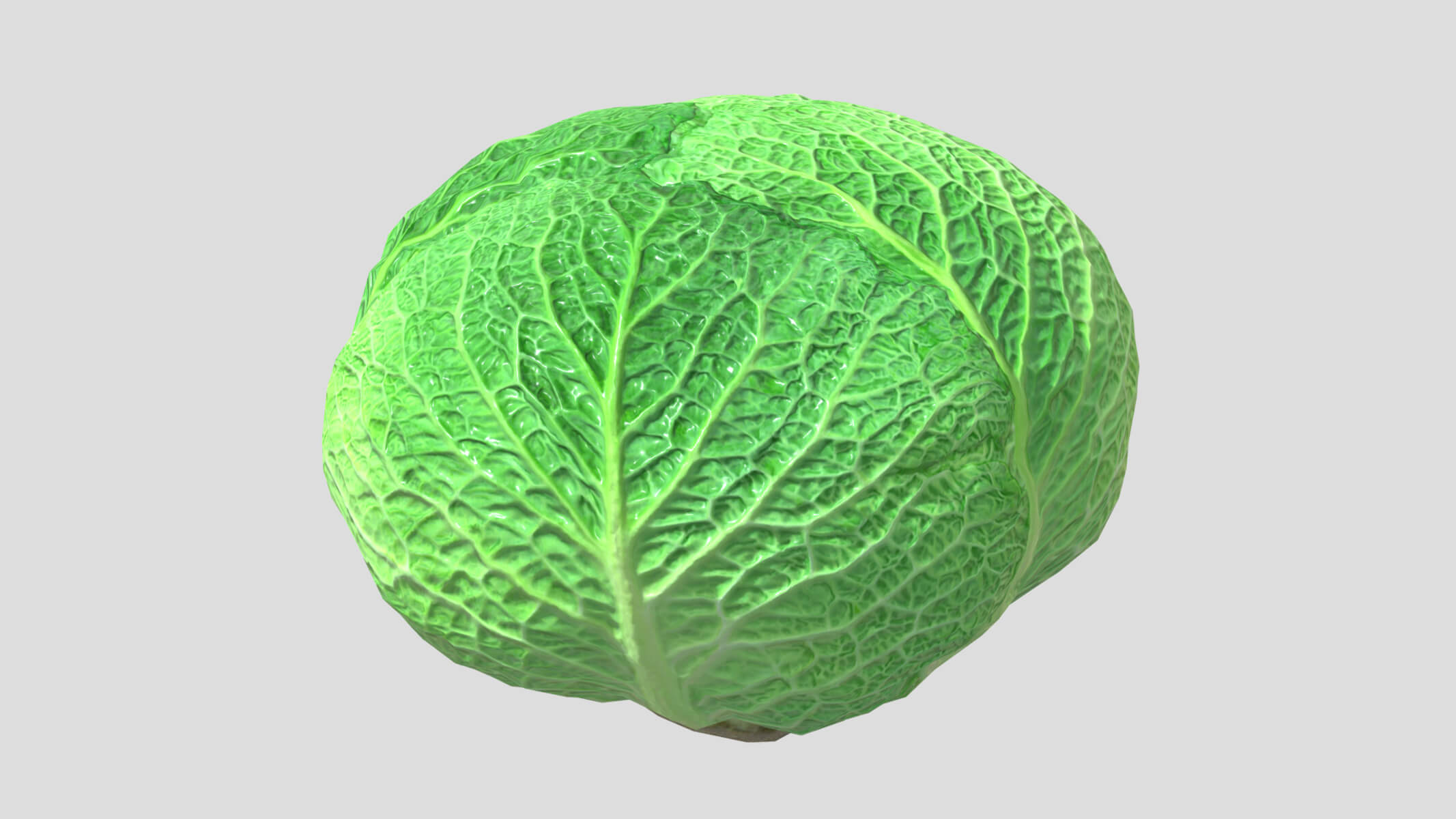 Cabbage Low Poly - 3D Model by frezzy