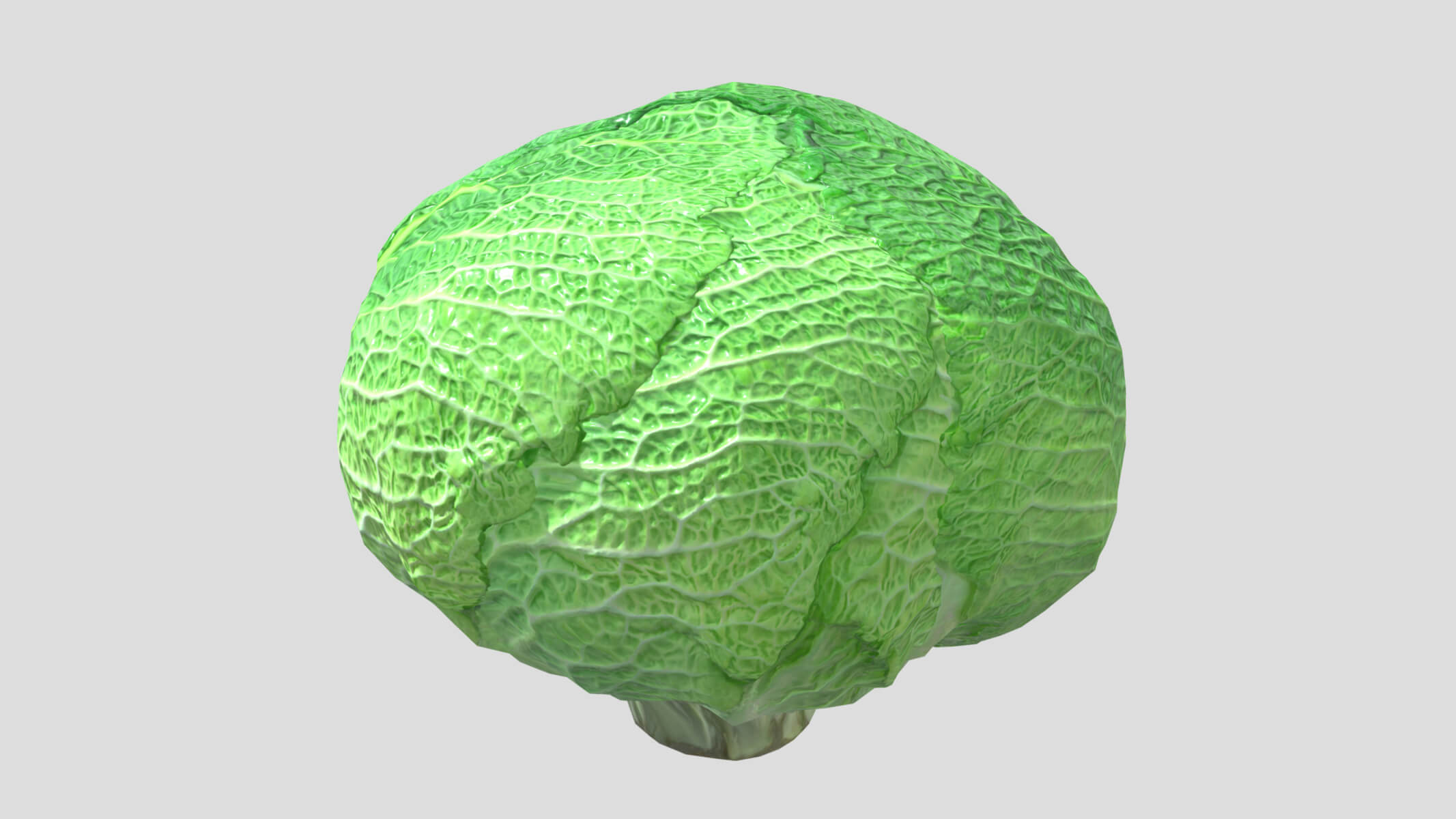 Cabbage Low Poly - 3D Model by frezzy