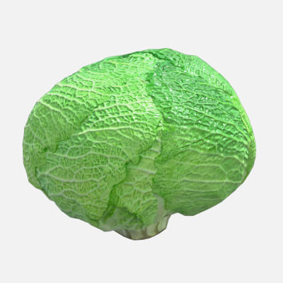 Cabbage Low Poly - 3D Model by frezzy