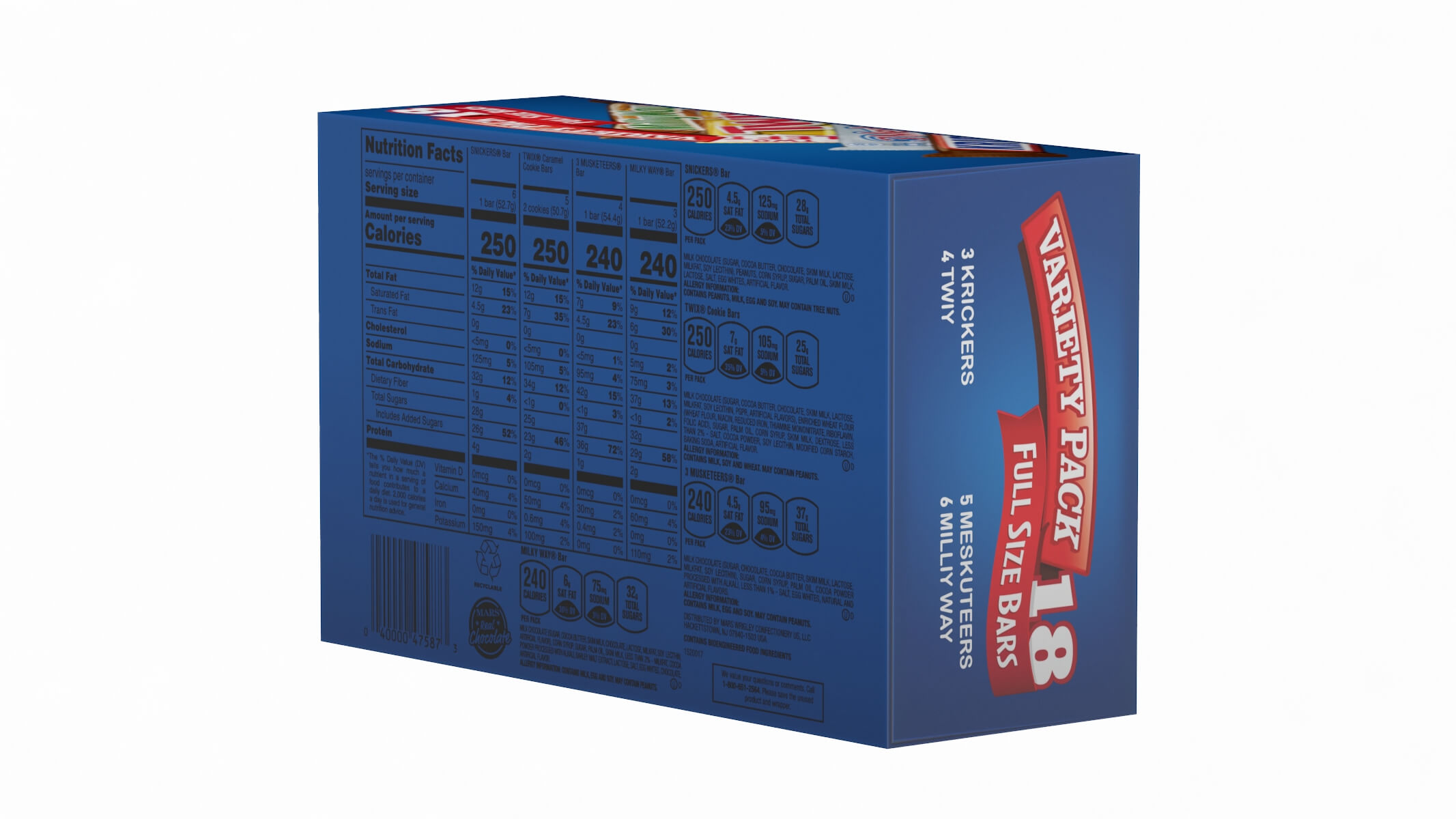 Candy Bar Pack Low Poly - 3D Model by frezzy