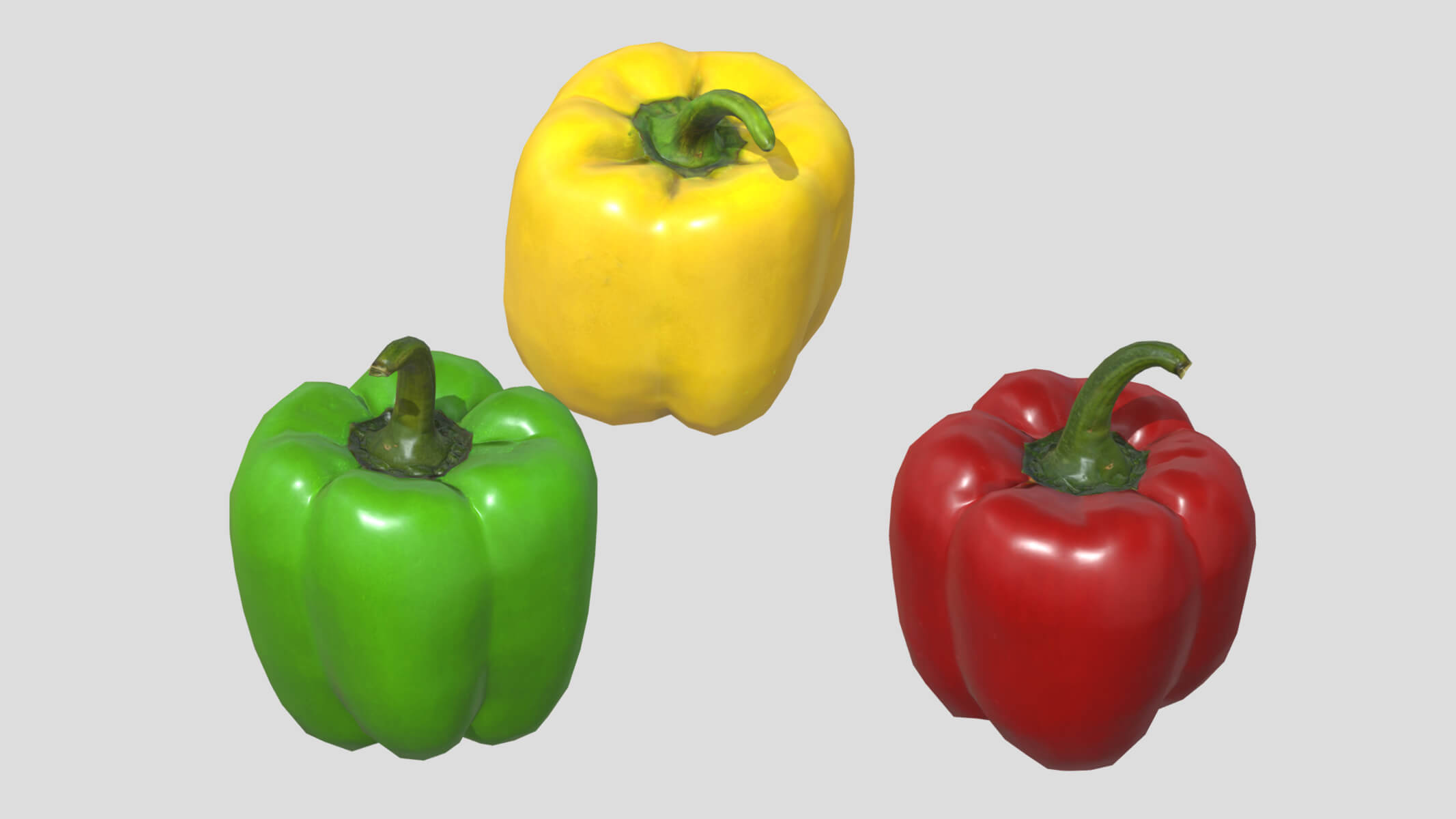 Capsicum Low Poly - 3D Model by frezzy