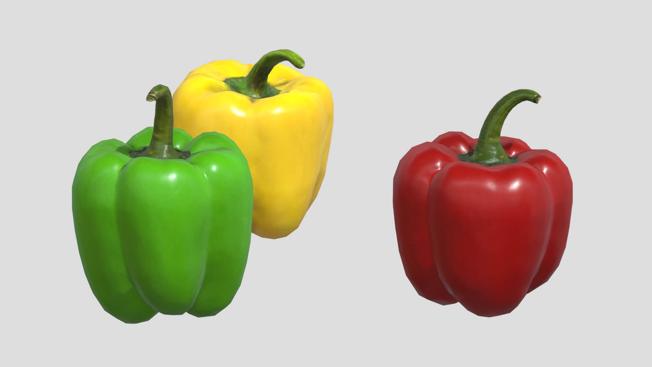 Capsicum Low Poly - 3D Model by frezzy
