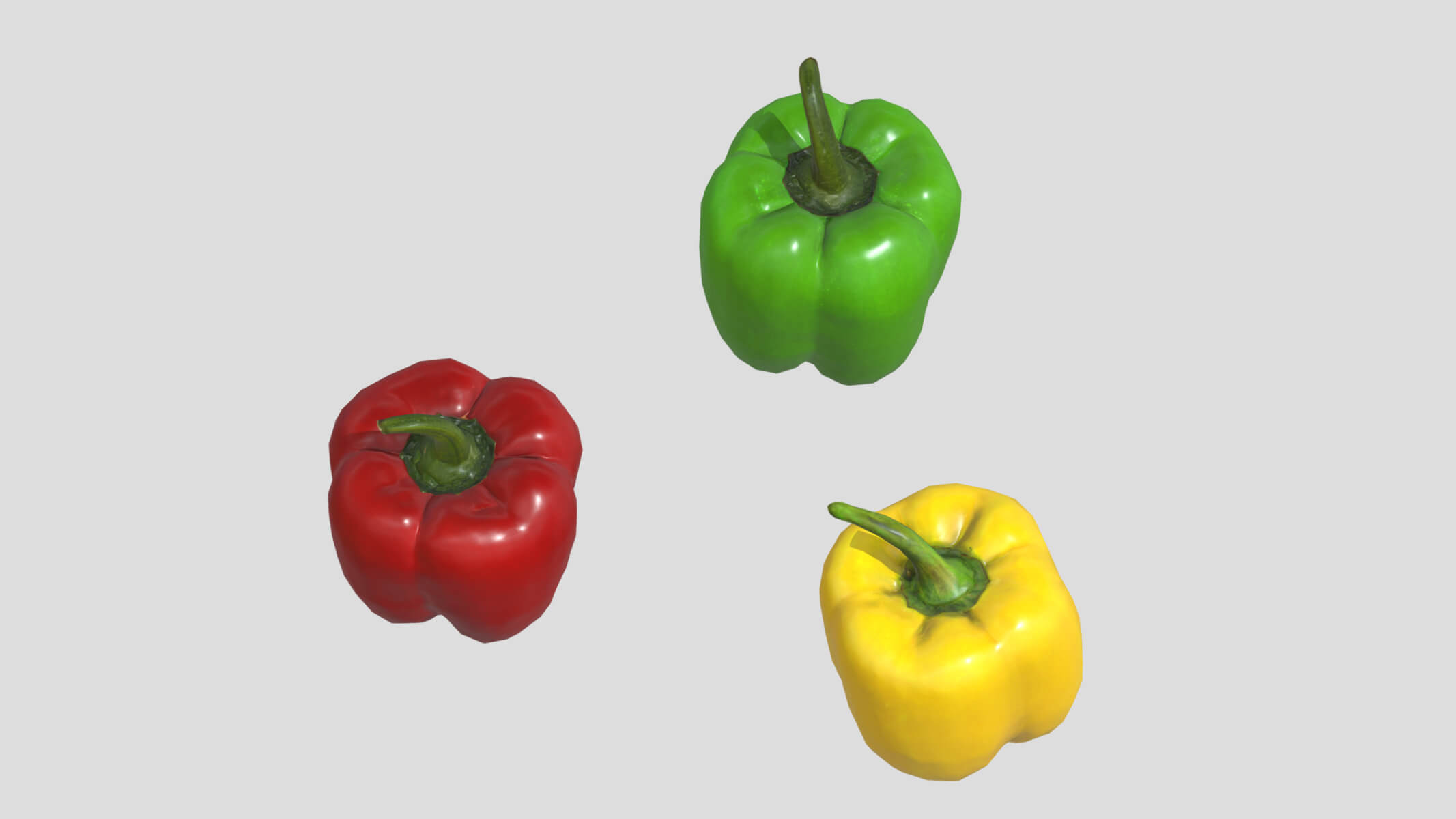 Capsicum Low Poly - 3D Model by frezzy