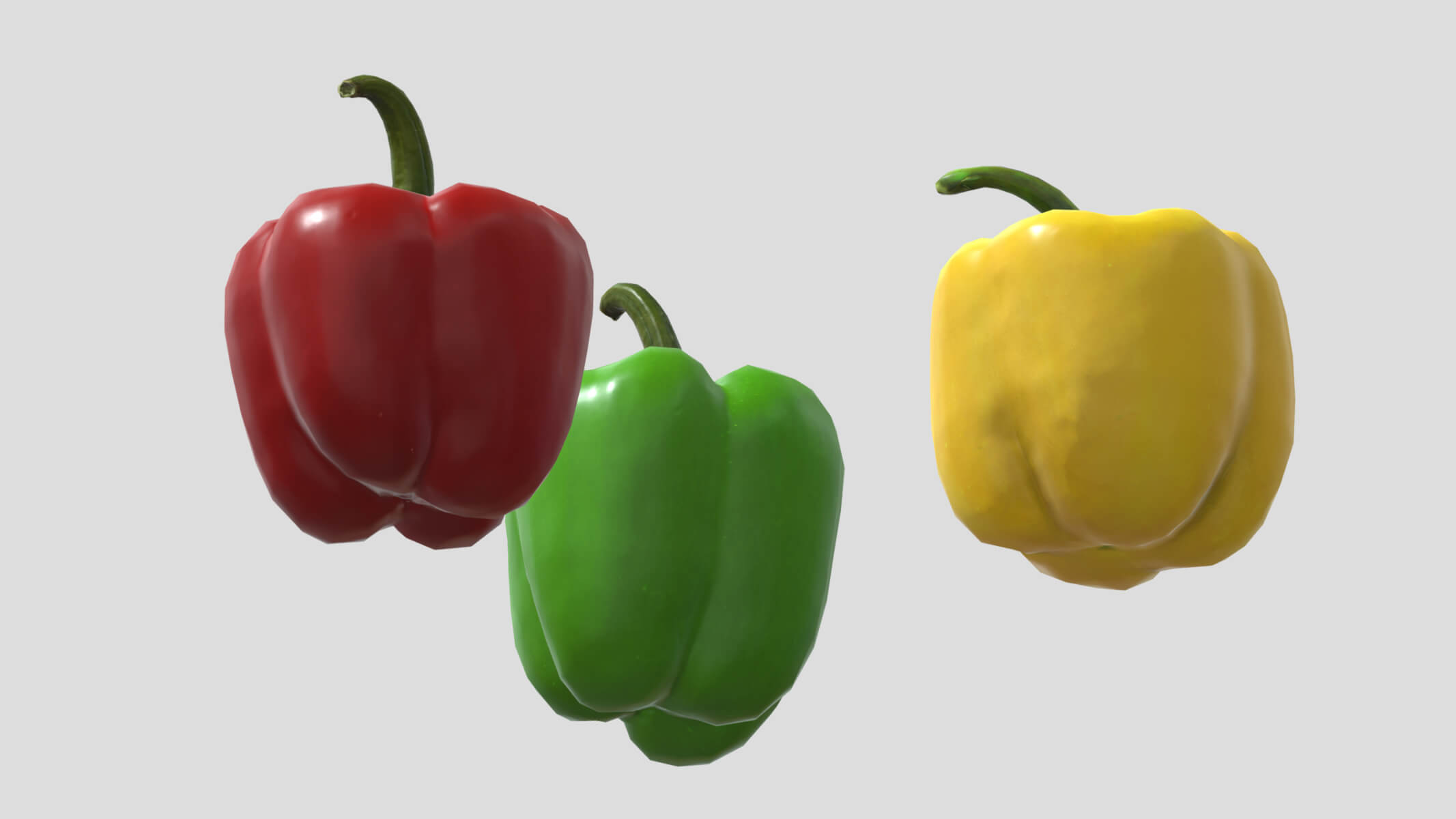 Capsicum Low Poly - 3D Model by frezzy