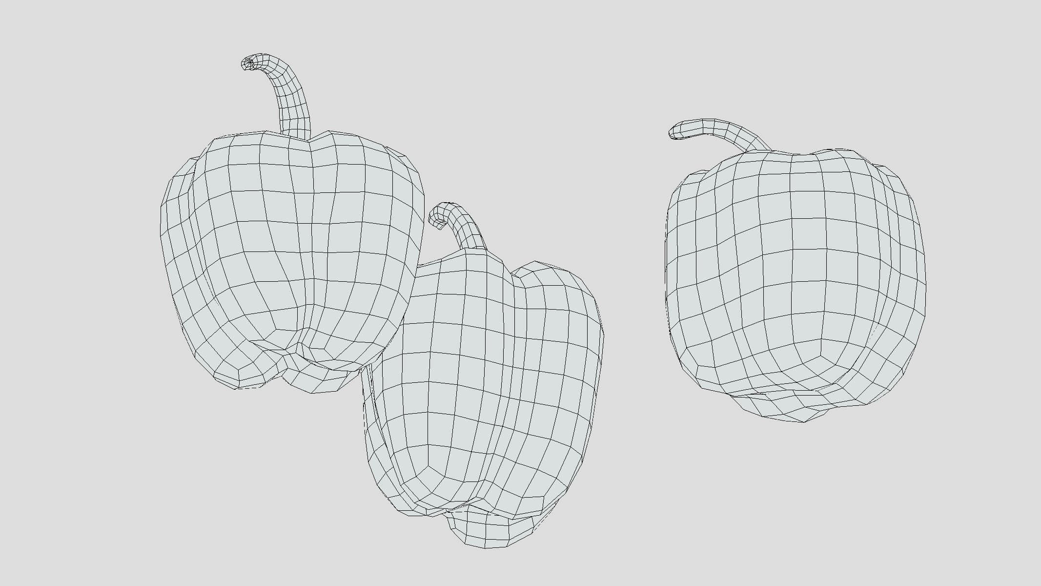 Capsicum Low Poly - 3D Model by frezzy